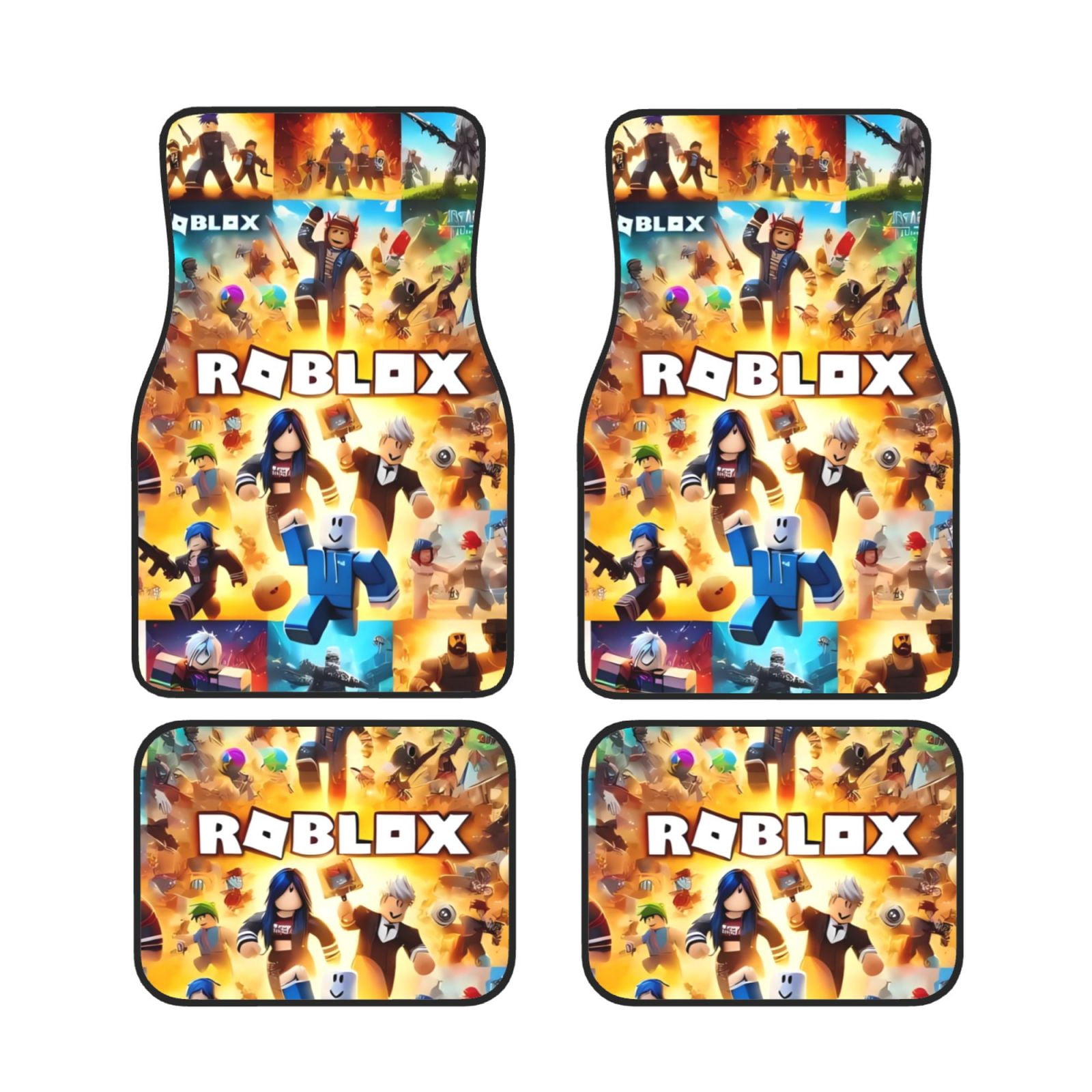 Gokiu Roblox for Car Floor Mats Set of 4 Universal Fit Automotive All ...