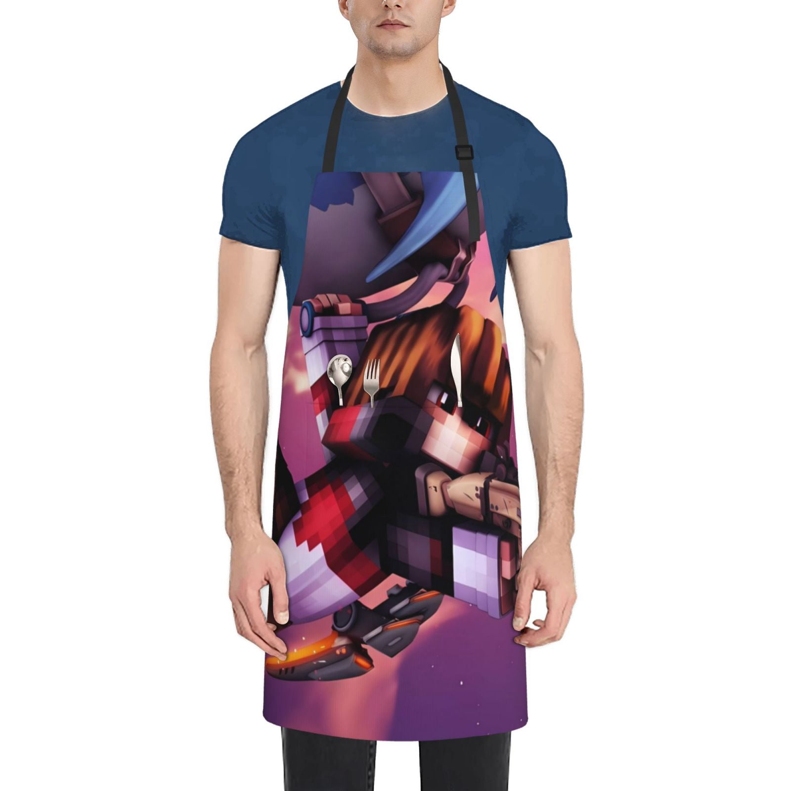 Gokiu Roblox for Kitchen Cooking Aprons Adjustable Water and Oil ...