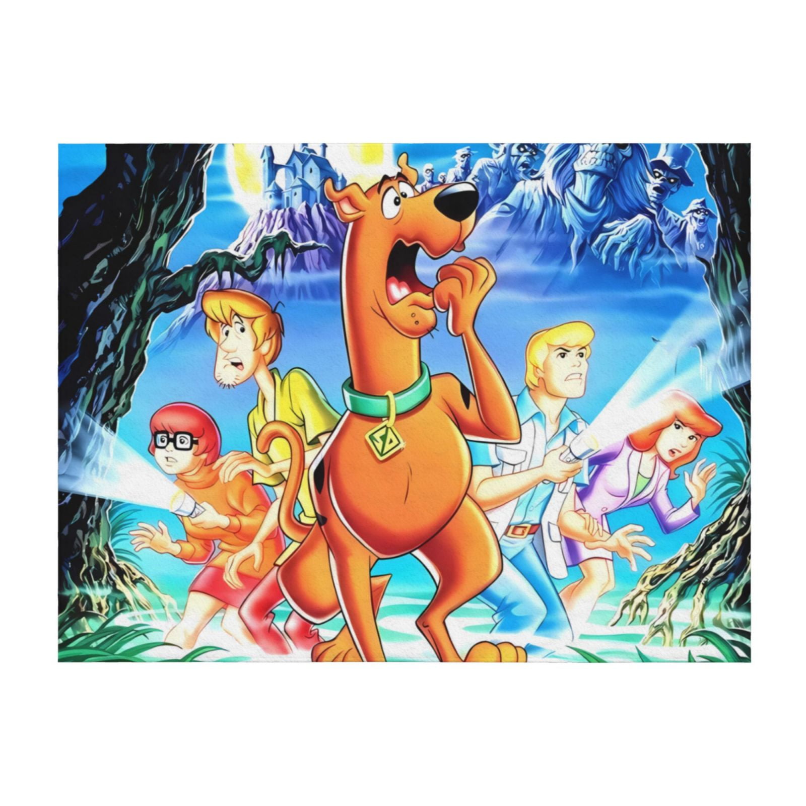 Gokiu Scooby-Doo Flannel Blanket Super Soft Cozy Throw Blanket 40"x30 ...