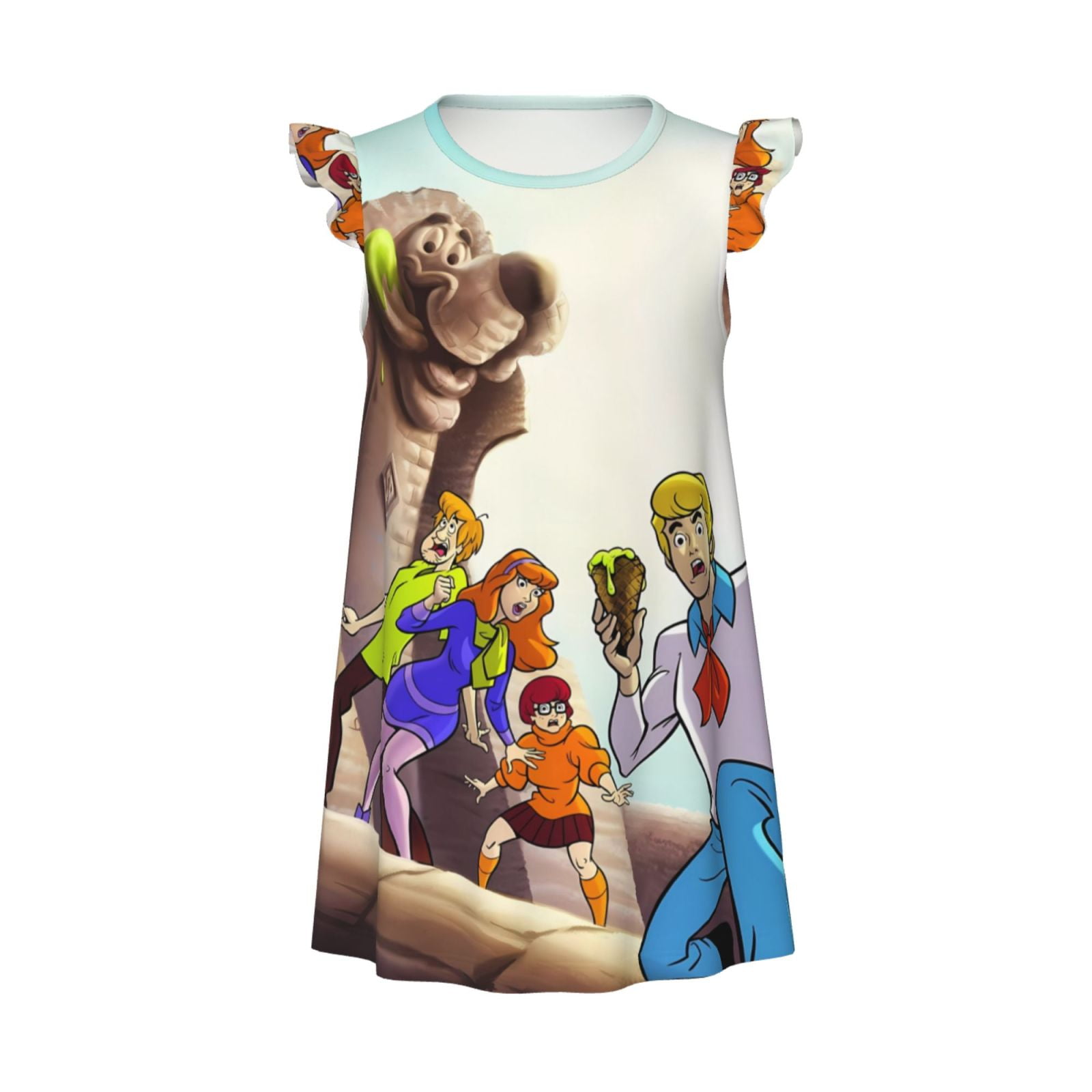 Gokiu Scooby-Doo Girls Nightgowns Princess Nightgown Toddler Sleepwear ...