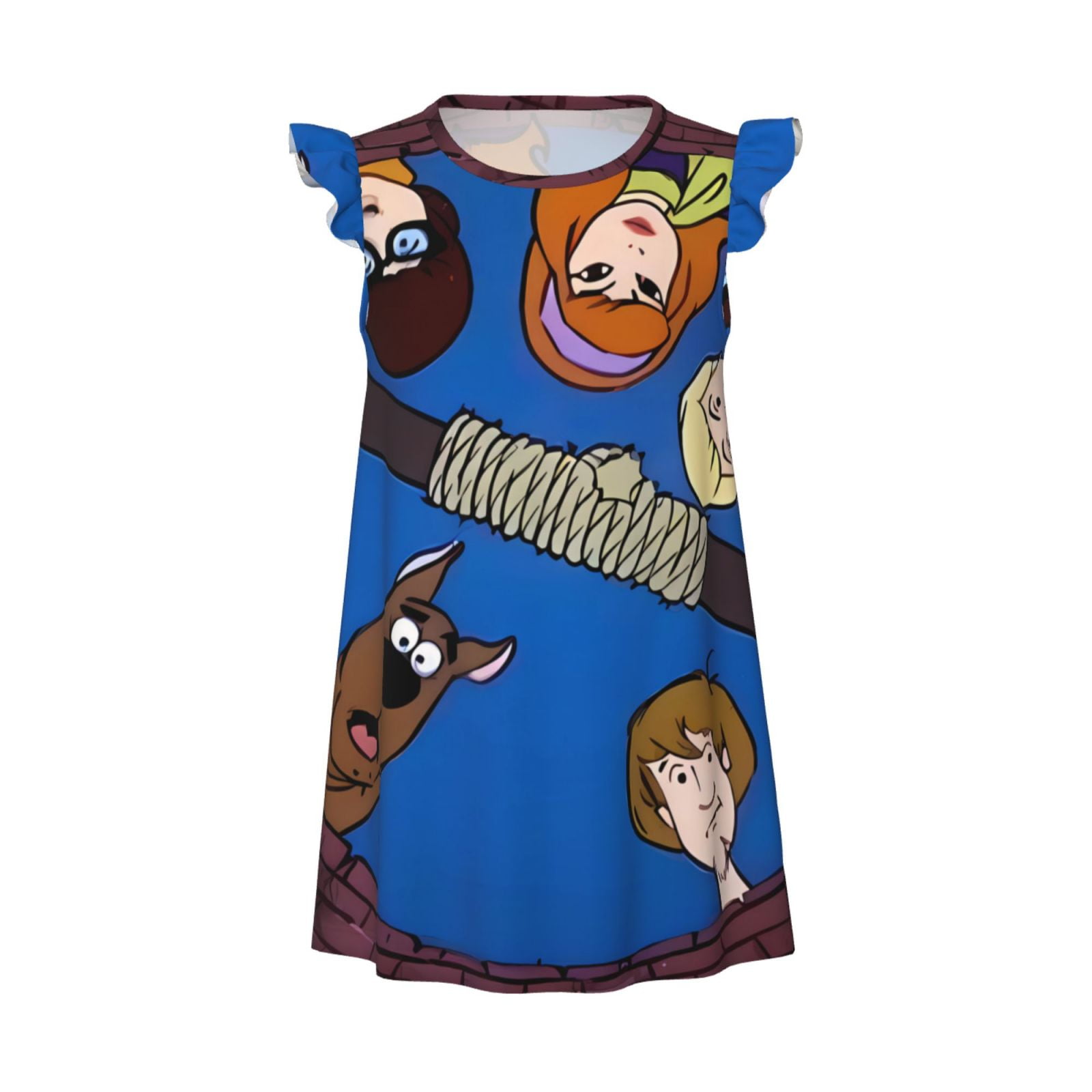 Gokiu Scooby-Doo Girls Nightgowns Princess Nightgown Toddler Sleepwear ...