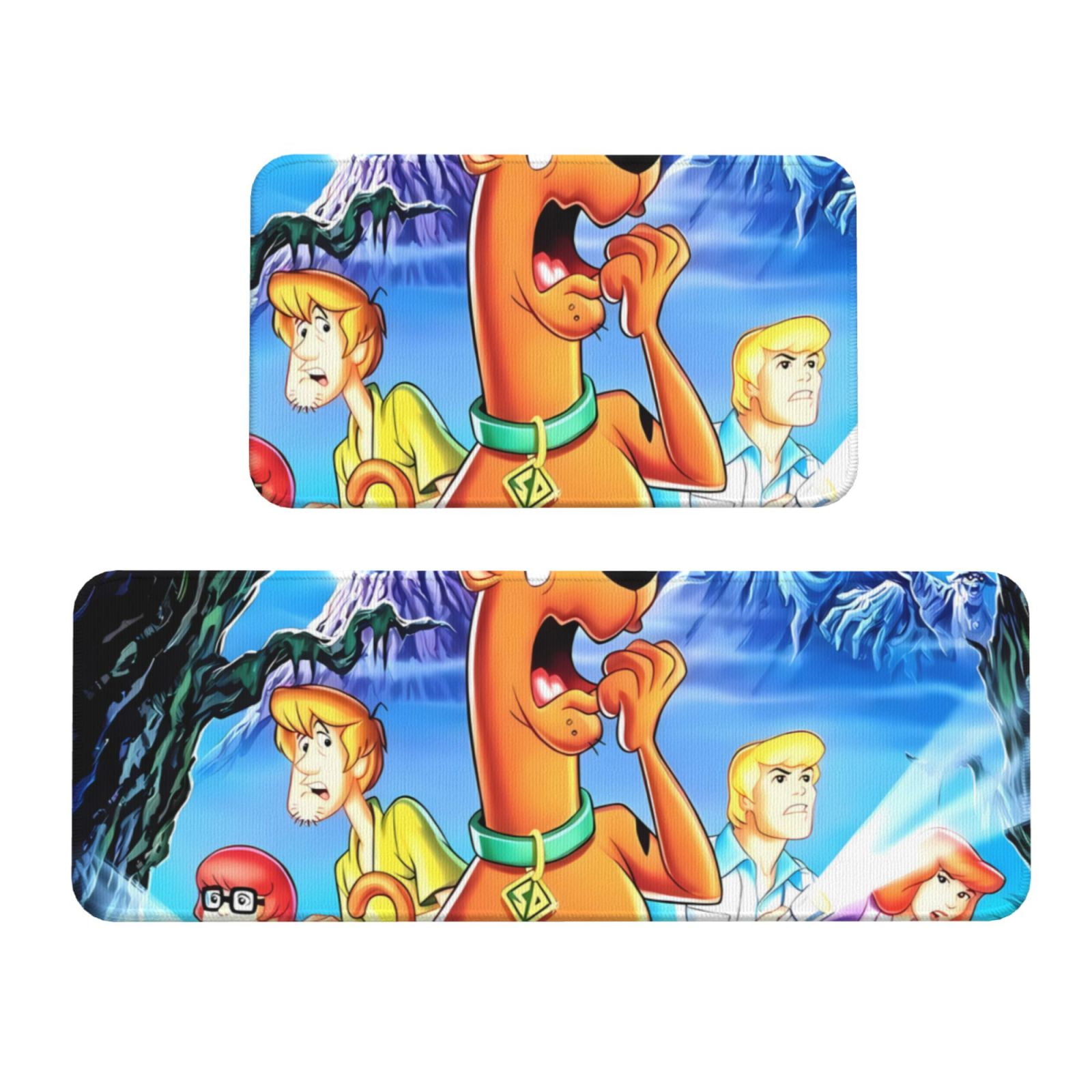 Gokiu Scooby-Doo Kitchen Mat 2PCS Kitchen Rugs, Cushioned Anti Fatigue ...