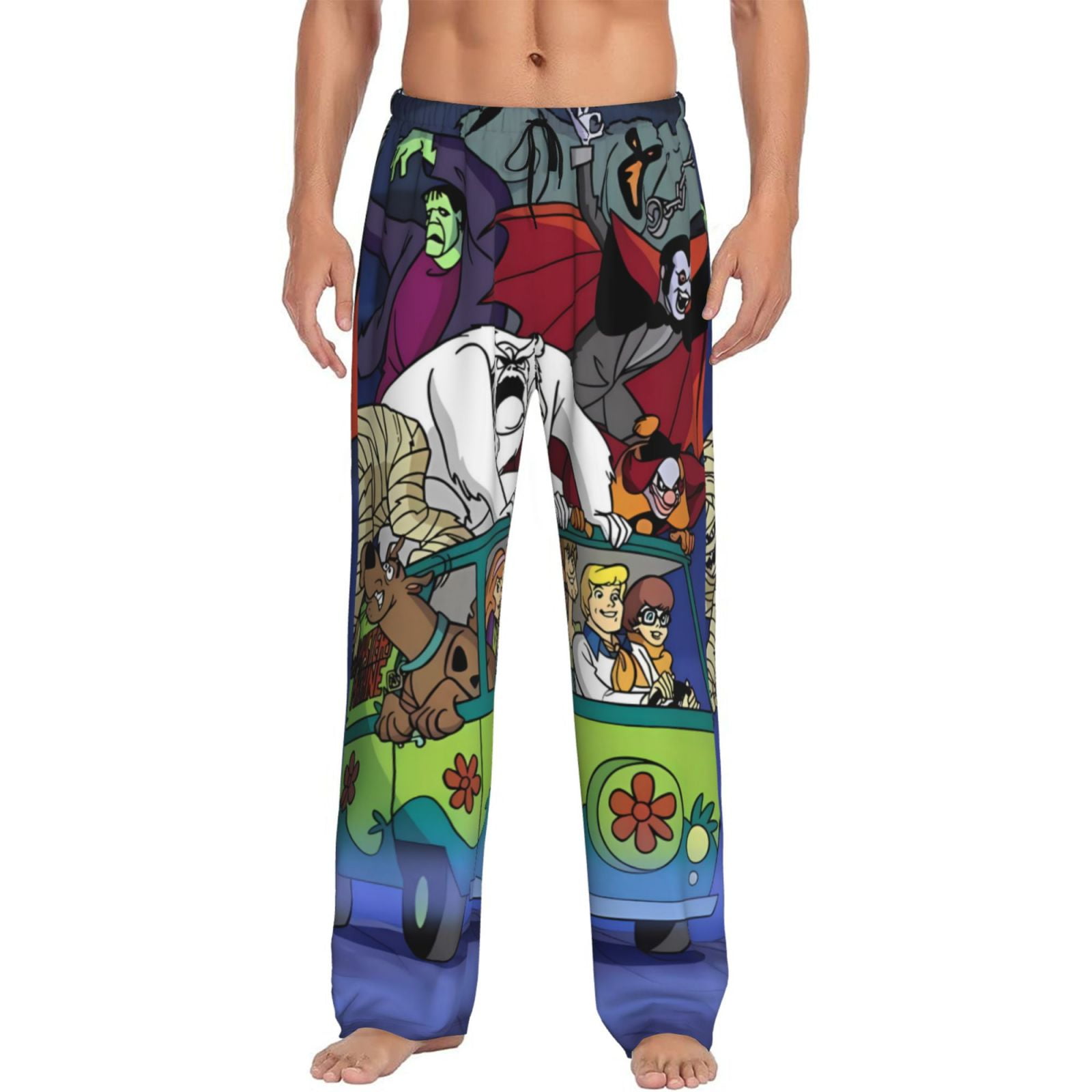 Gokiu Scooby-Doo Mens Pajama Lounge Pants Drawstring Pj Casual Pajama ...