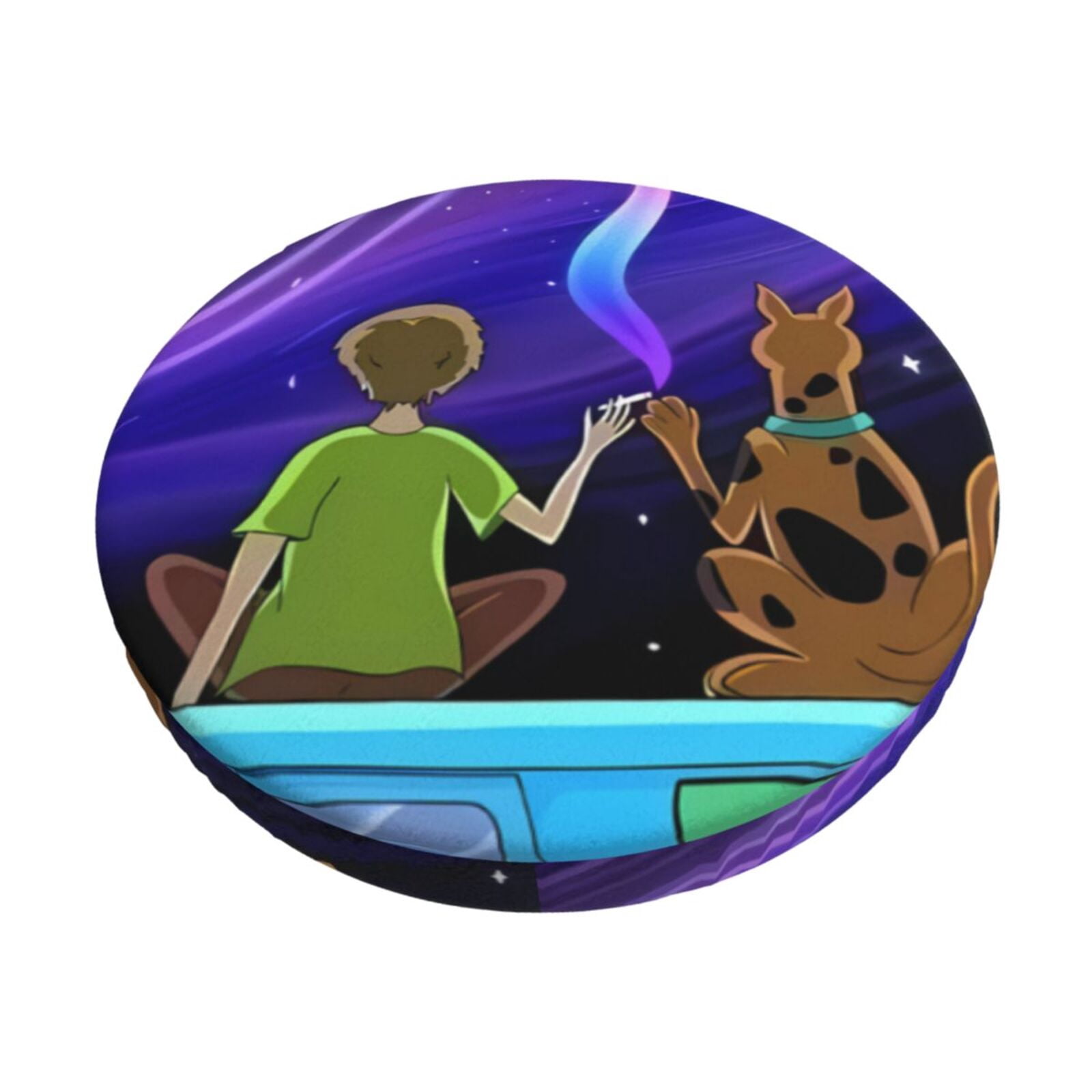 Gokiu Scooby-Doo Round Stool Covers Super Breathable Stretch Bar Stool ...