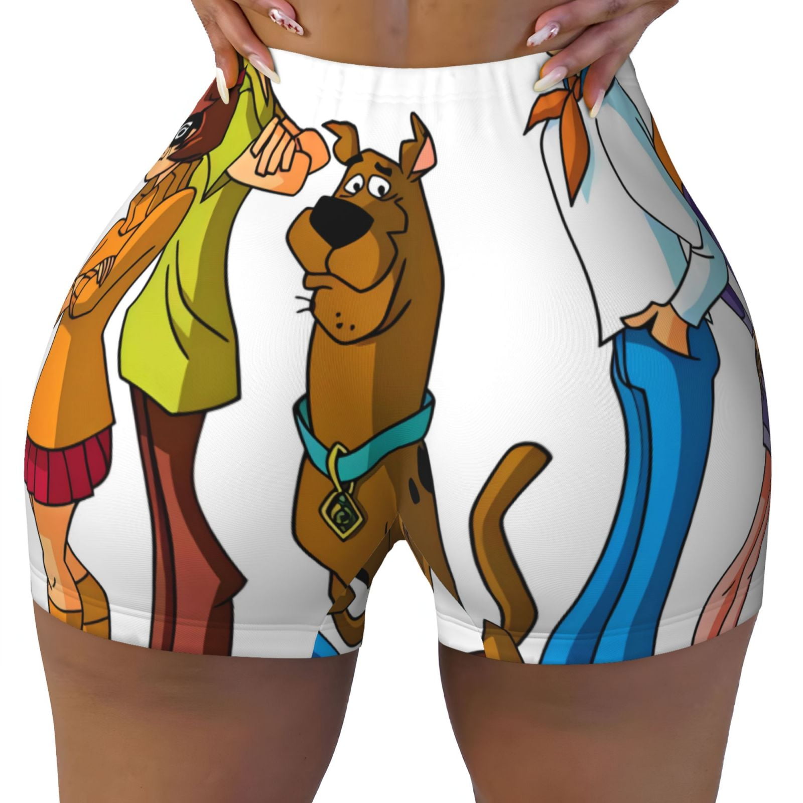 Gokiu Scooby-Doo Workout Shorts for Women Yoga Biker Shorts High ...