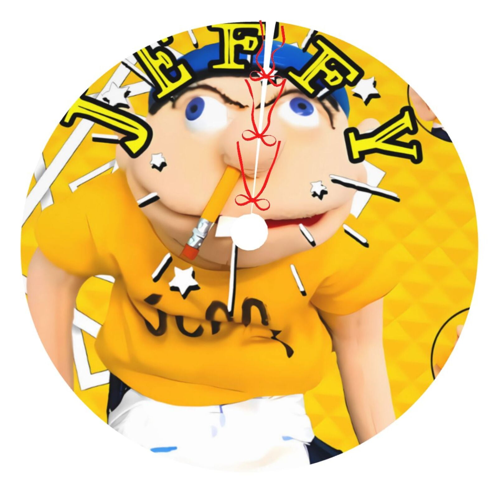 Gokiu Sml Jeffy Christmas Tree Skirt 30 36 48 Inch Carpet Mat Party ...