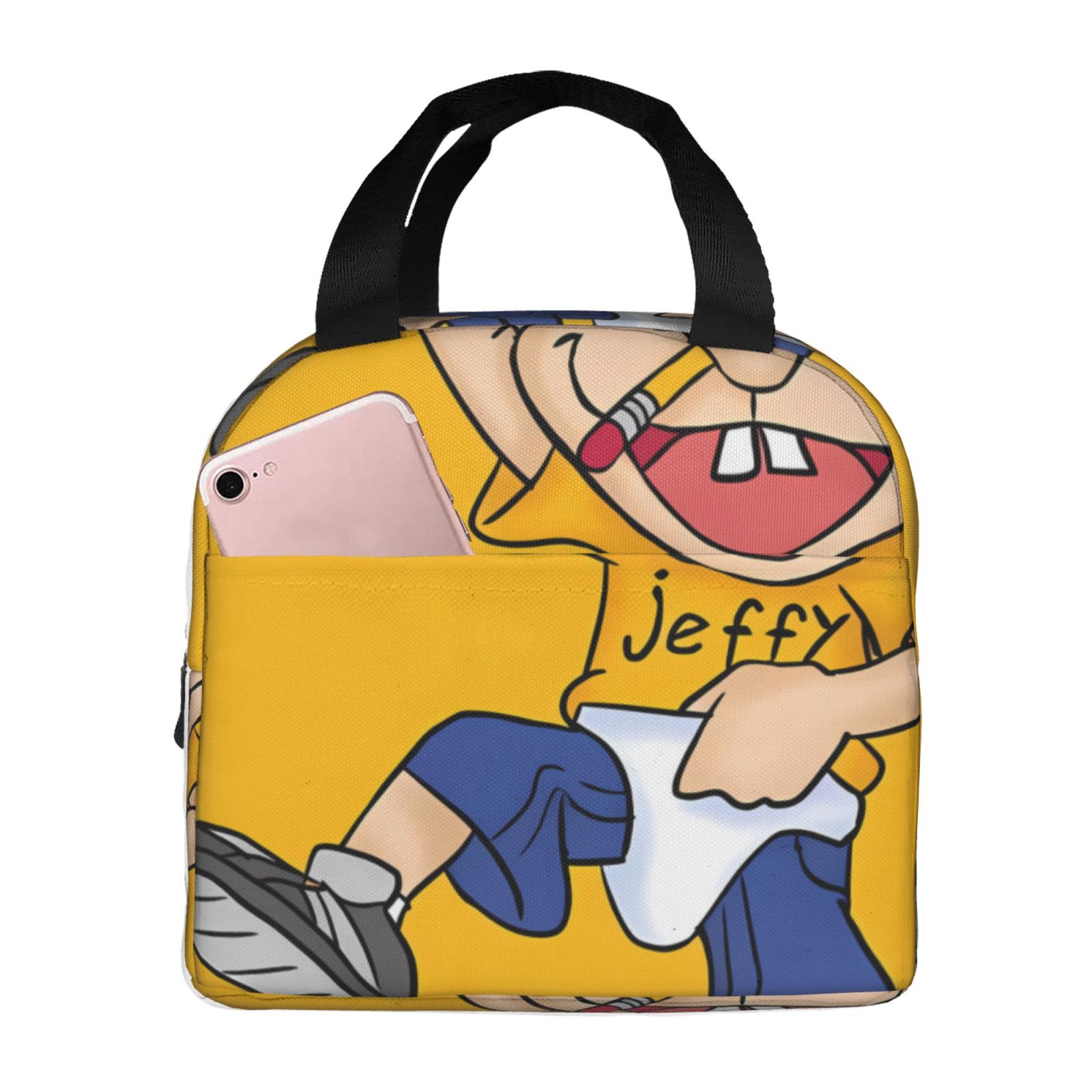 Gokiu Sml Jeffy Lunch Bag for Women Men Insulated Lunch Box Reusable ...