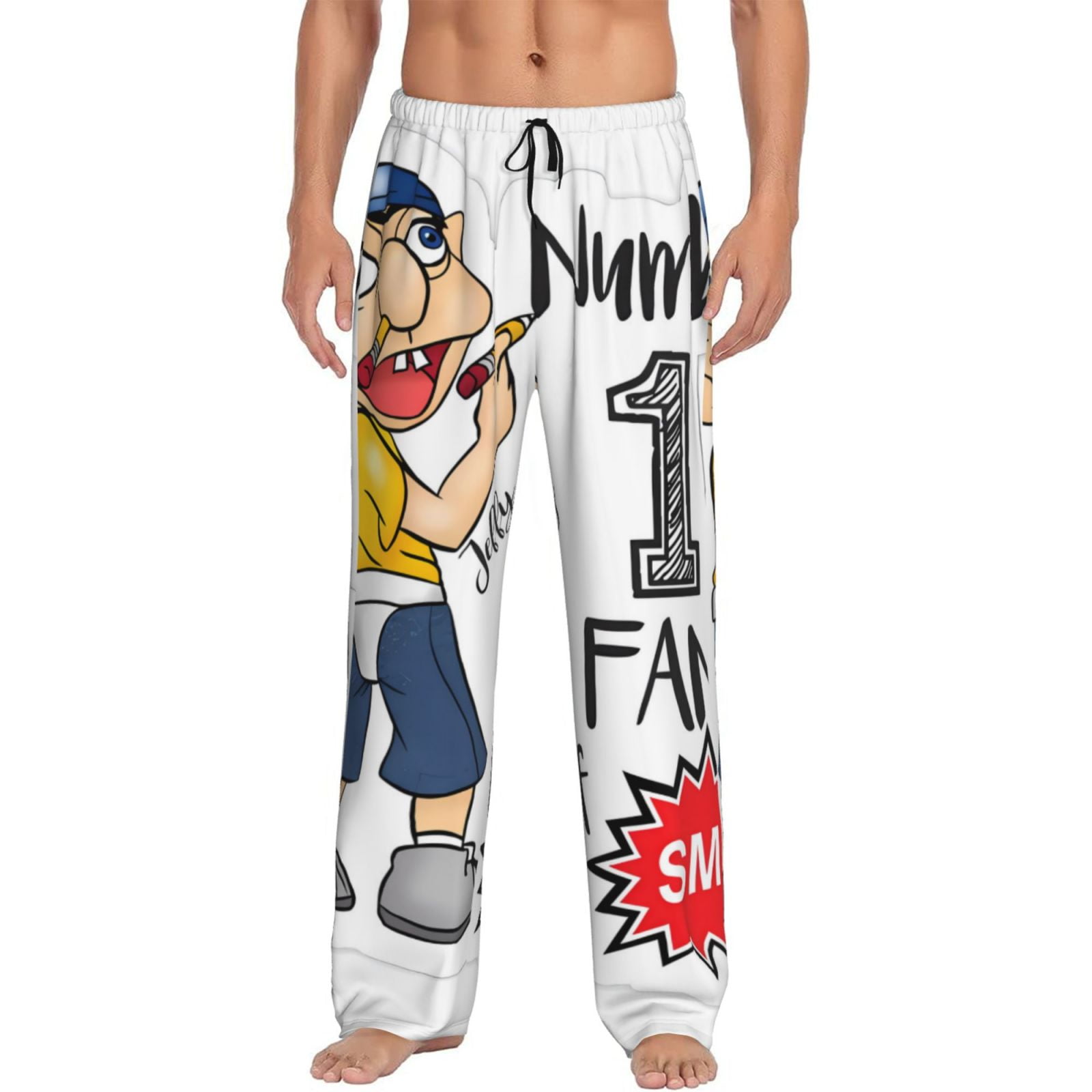 Gokiu Sml Jeffy Mens Pajama Lounge Pants Drawstring Pj Casual Pajama ...