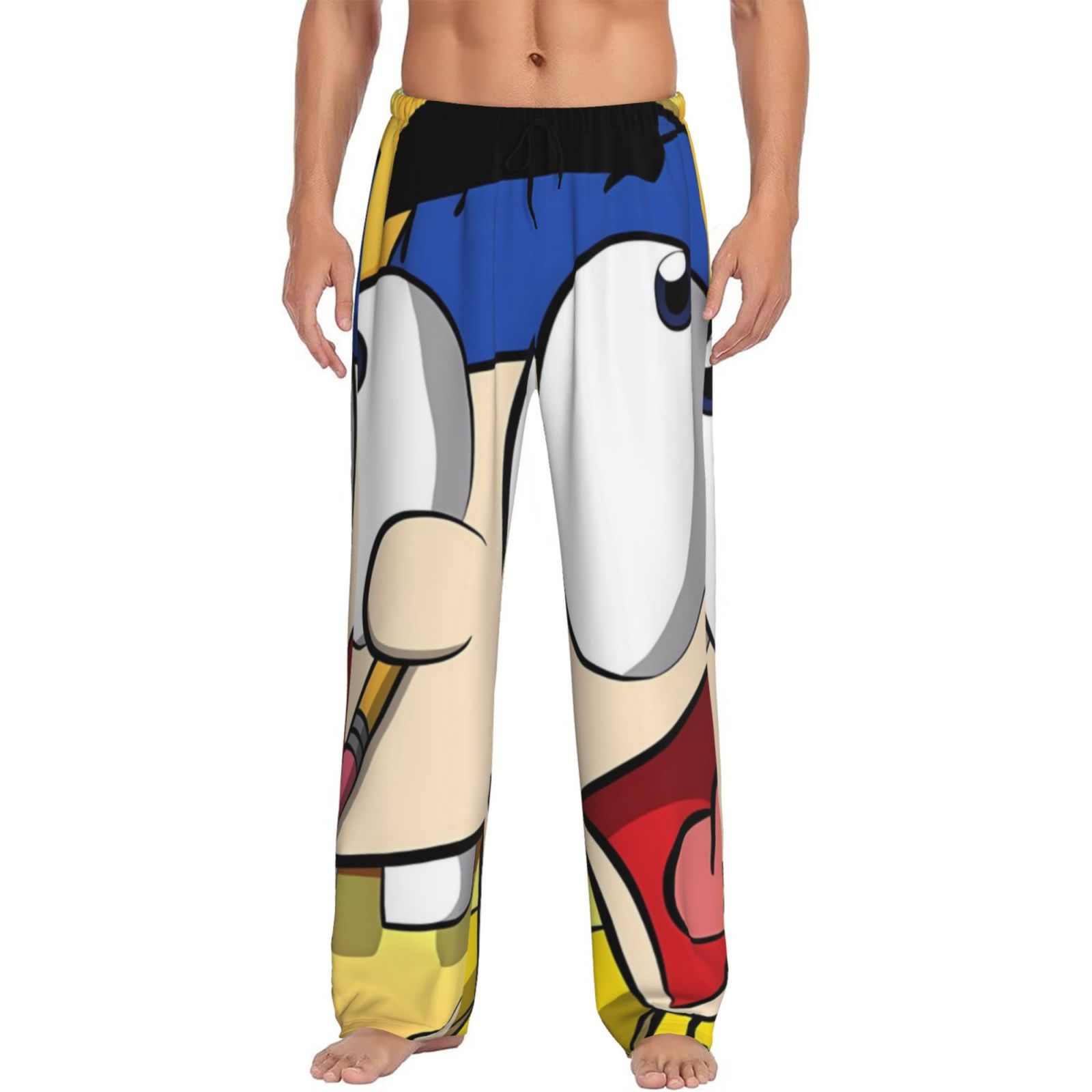 Gokiu Sml Jeffy Mens Pajama Lounge Pants Drawstring Pj Casual Pajama ...