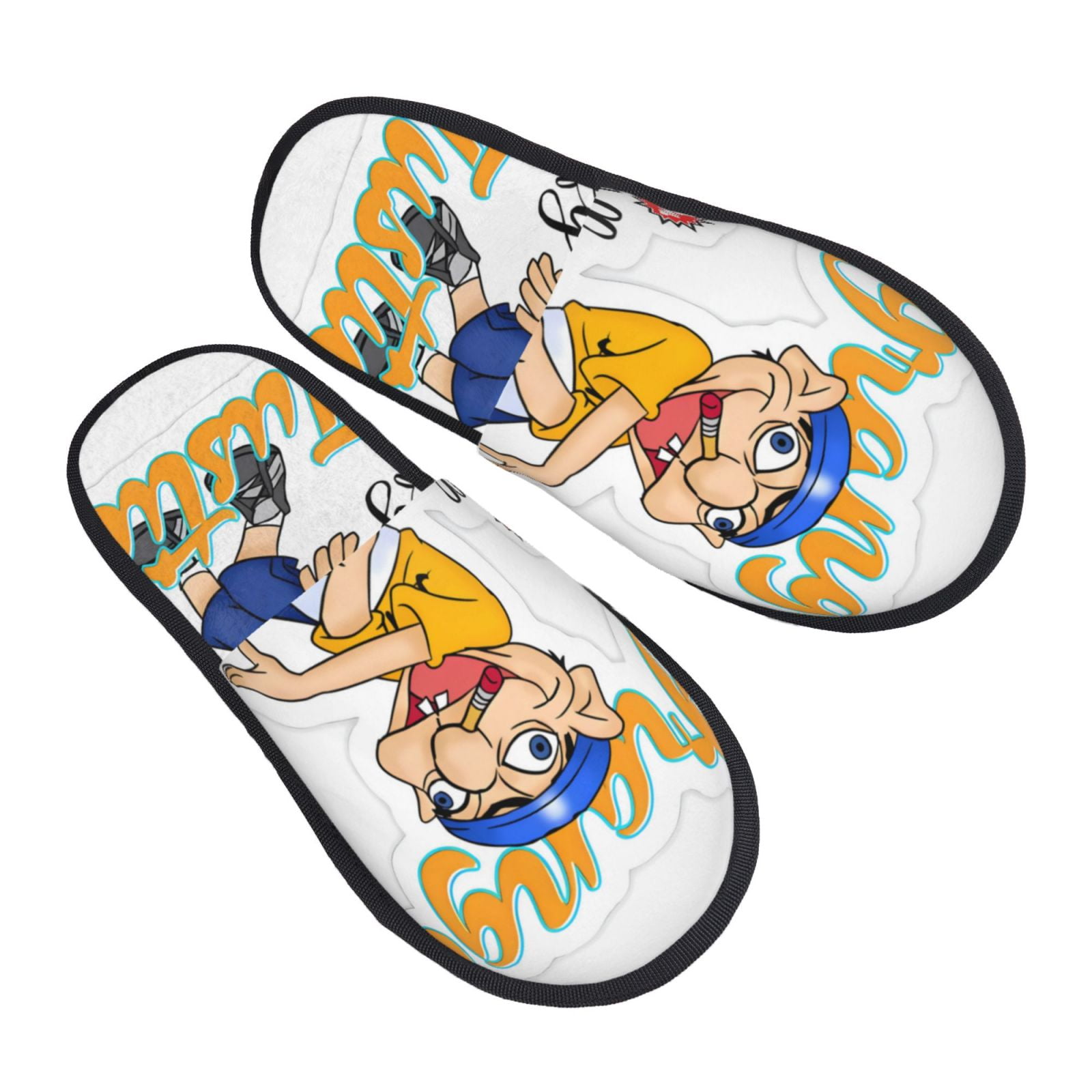 Gokiu Sml Jeffy Slippers for Women Fuzzy House Shoes Anti-Skid Sole ...