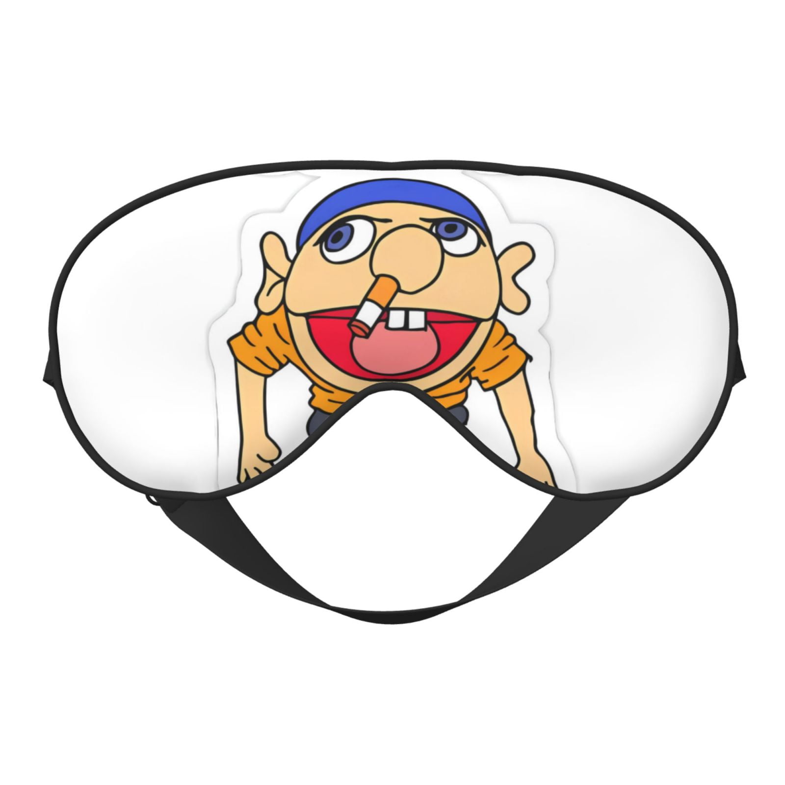 Gokiu Sml Jeffy for Sleep Mask Adjustable Double -Sided Eye Mask Soft ...