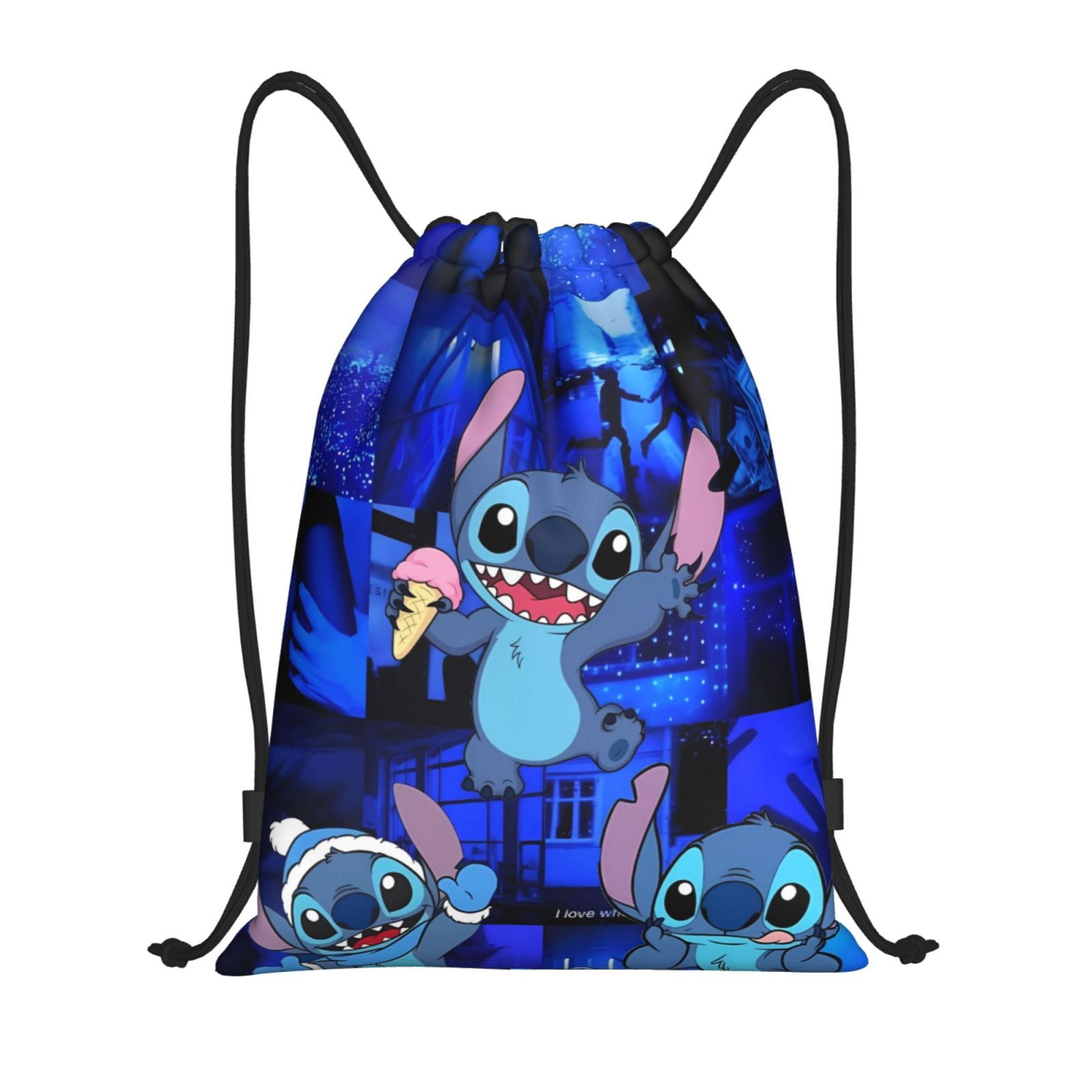 Gokiu Stitch for Drawstring Backpacks Sports Gym Bag for Women Men Draw ...