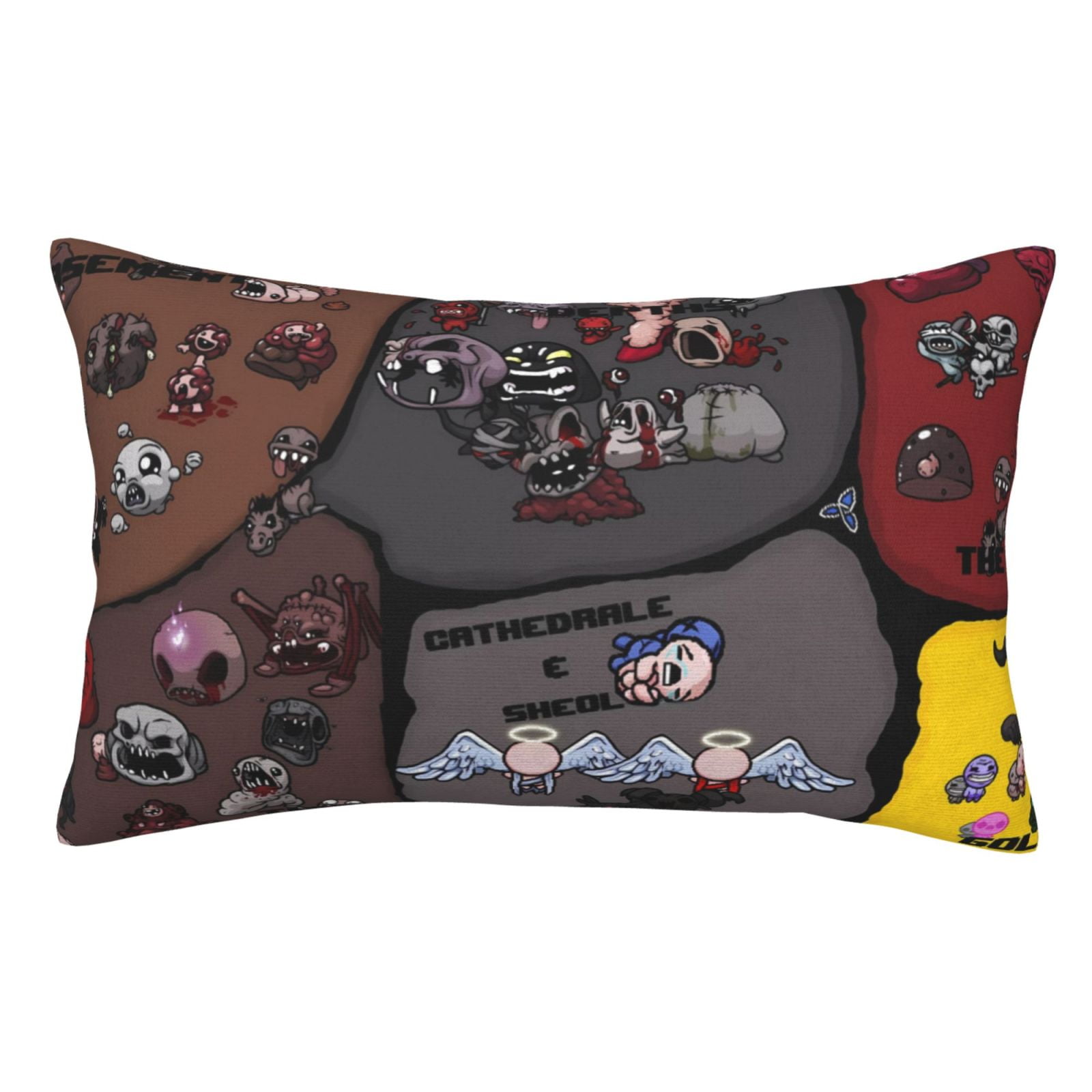 Gokiu The Binding of Isaac Pillowcase for Hair and Skin, Plush Pillow ...