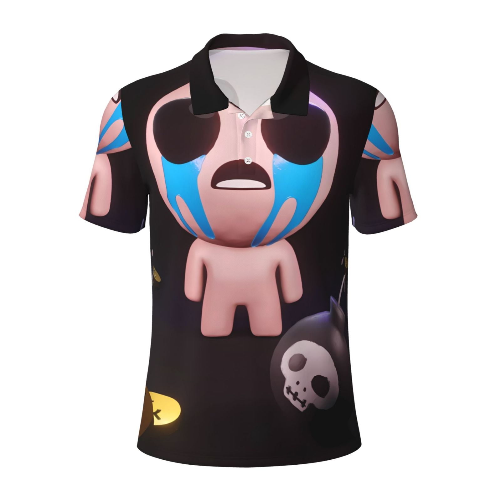 Gokiu The Binding of Isaac Men's Polo Shirts Short Sleeve Classic ...
