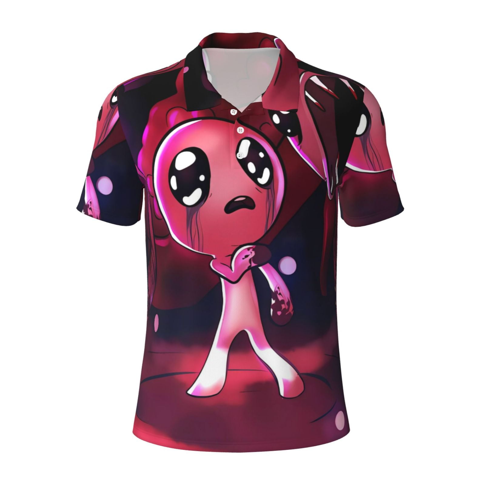 Gokiu The Binding of Isaac Men's Polo Shirts Short Sleeve Classic ...