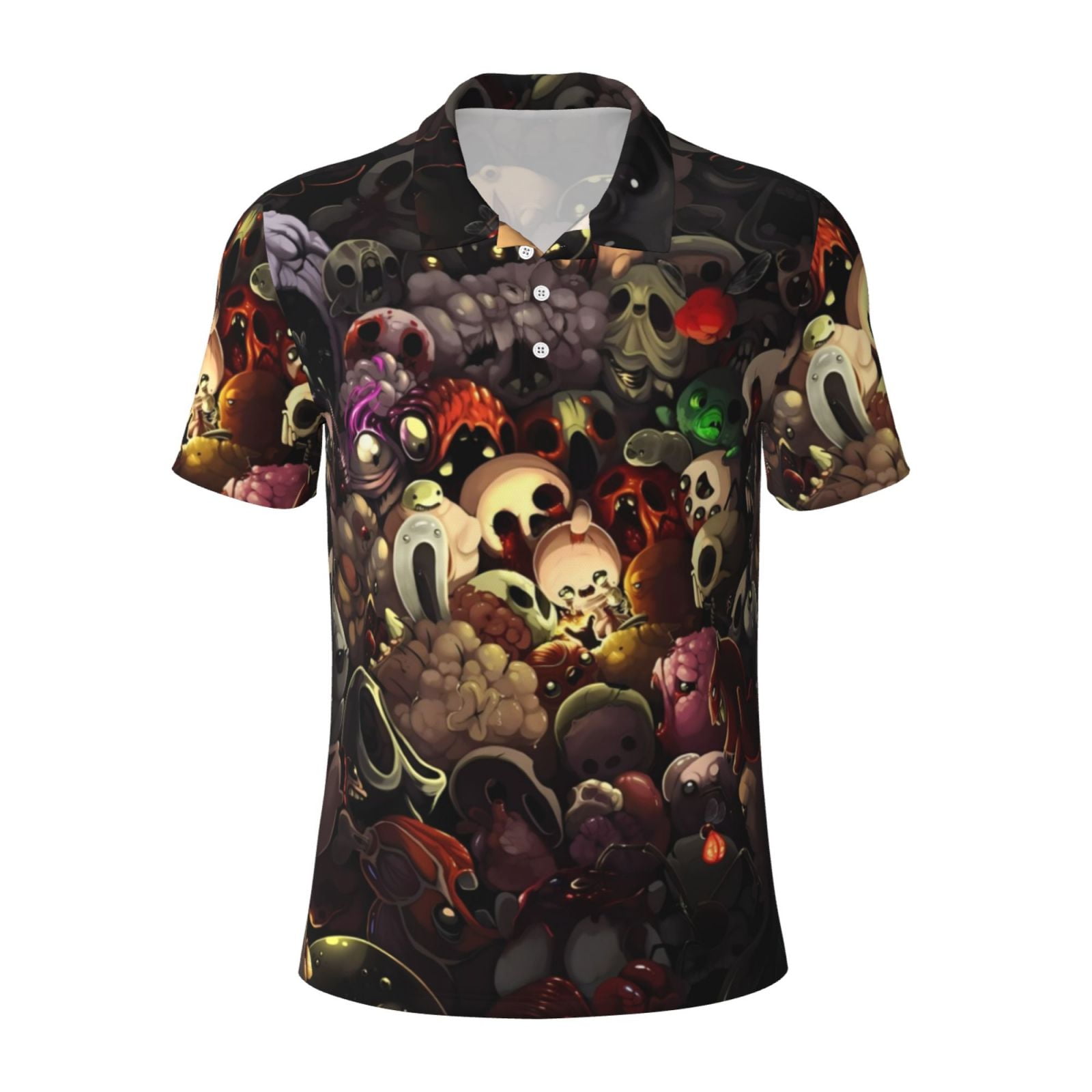 Gokiu The Binding of Isaac Men's Polo Shirts Short Sleeve Classic ...