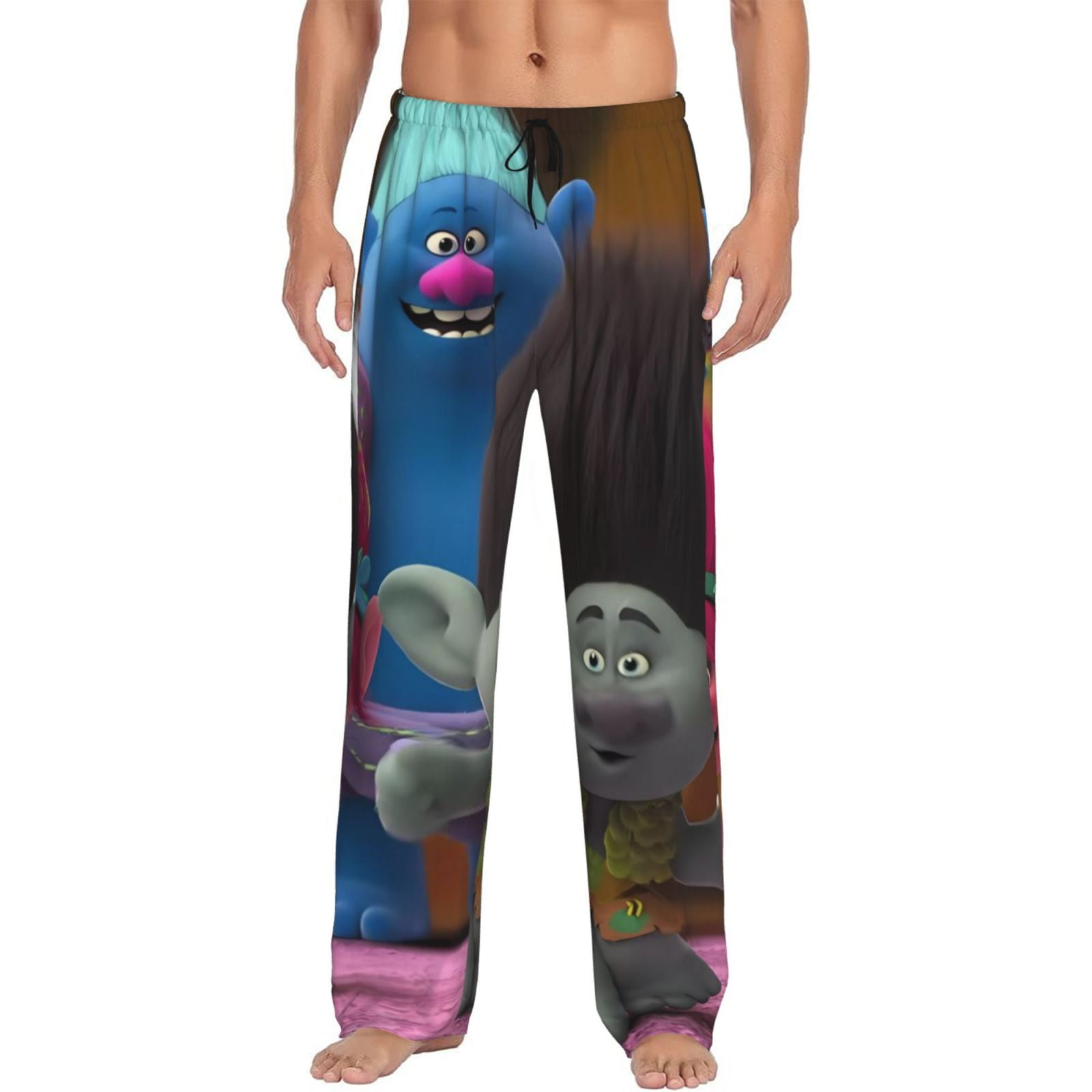 Gokiu Trolls Band Together Mens Pajama Lounge Pants Drawstring Pj ...