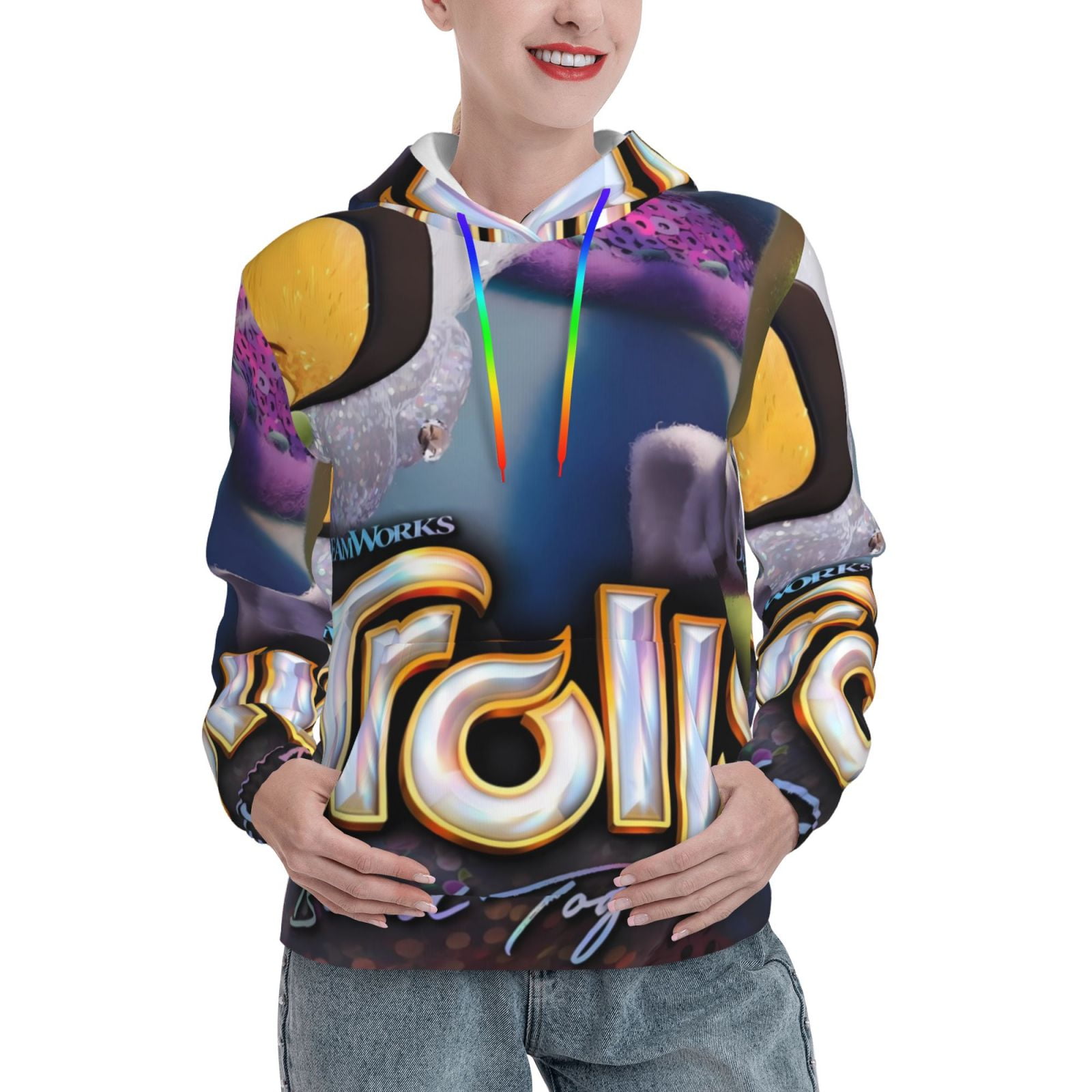 Gokiu Trolls Band Together Womens Hoodies Pullover Casual Sweatshirts ...
