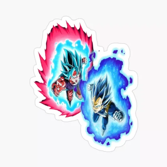 Goku And Vegeta Sticker For Car, Truck Sticker Phone Decal Water Bottle ...