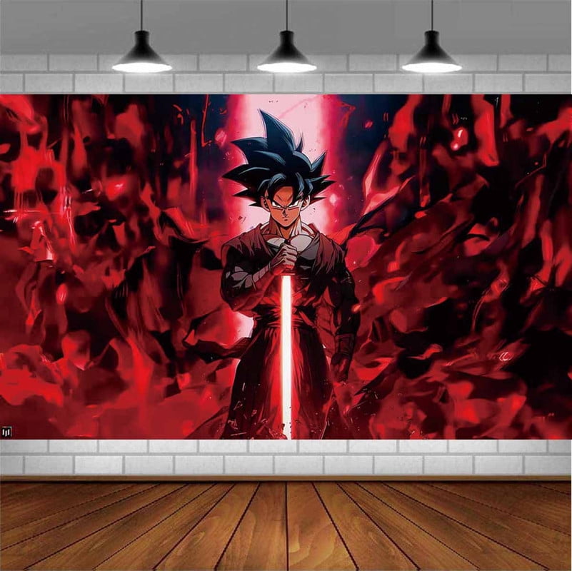 Goku Backdrop Banner Party Supplies Poster Movie Theme Background for ...