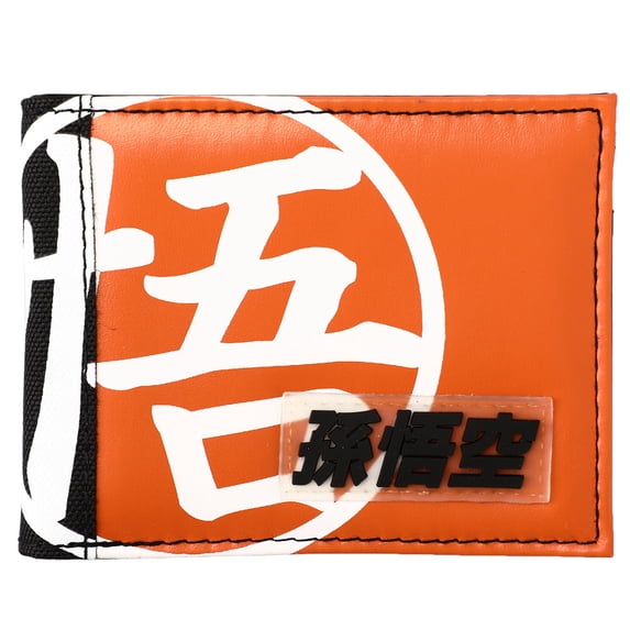 Goku Rubber Badge and Screen Print PU and Nylon Bifold Wallet - Walmart.com