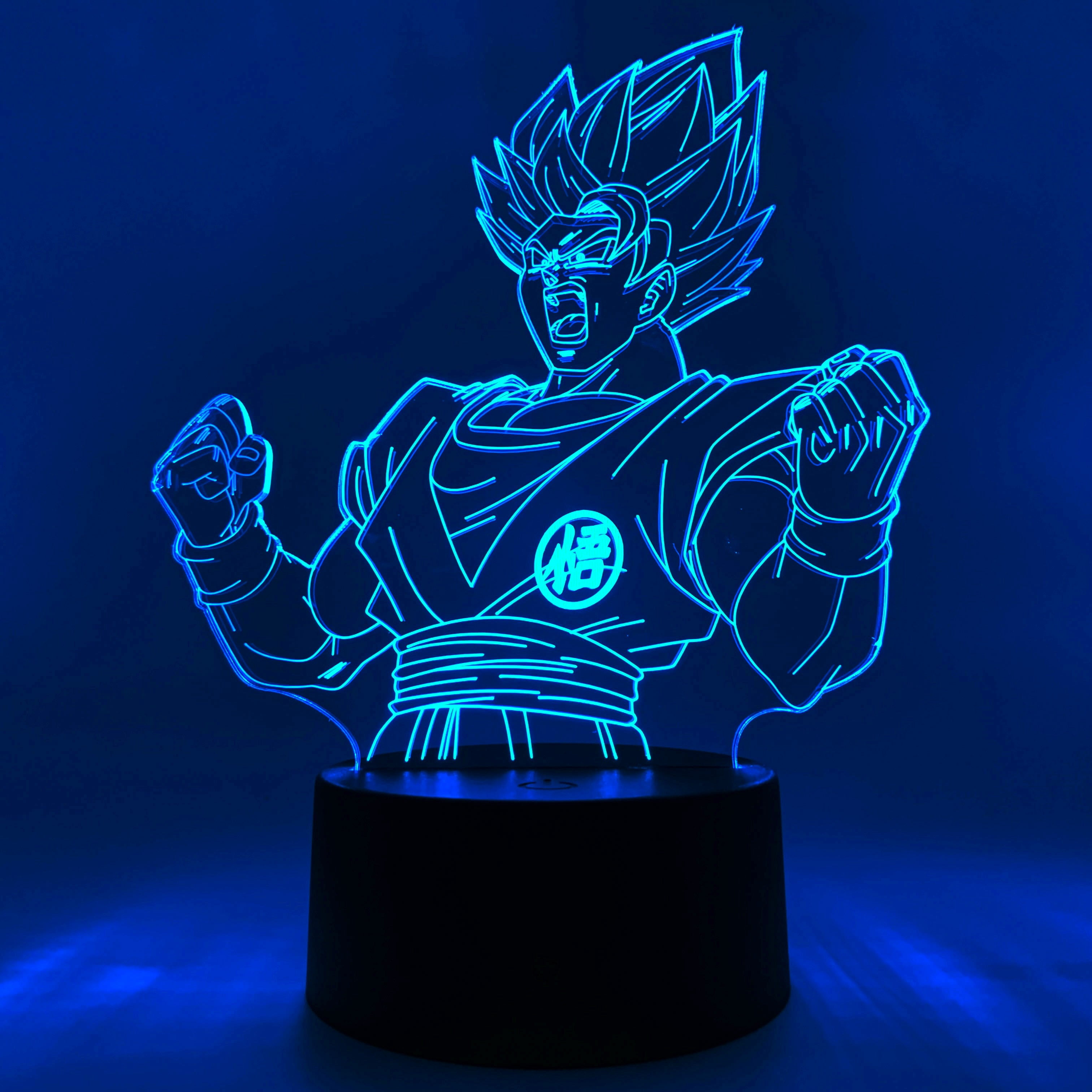 Goku Super Saiyan God Super Saiyan: Kaio-ken Otaku Lamp - Walmart.com