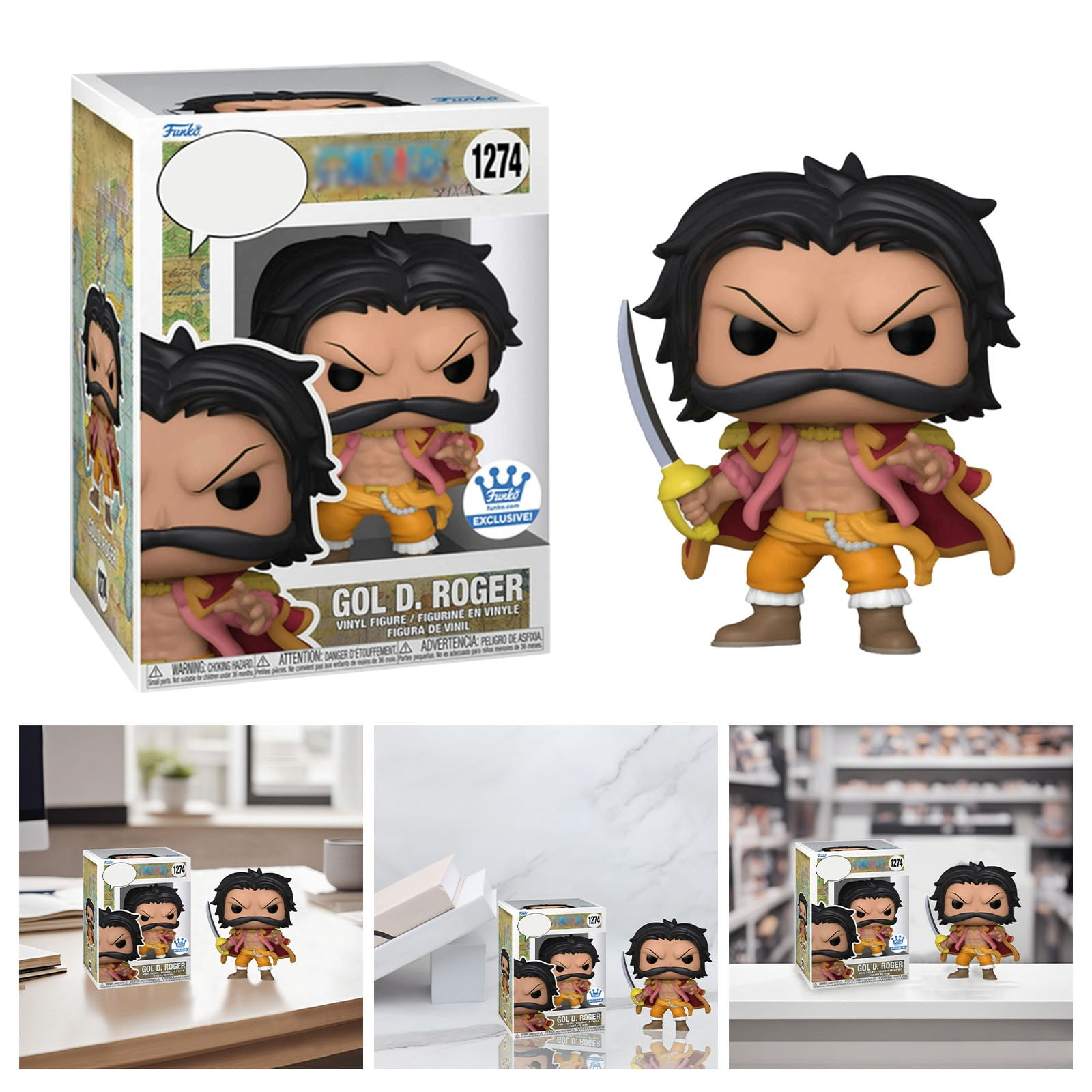 Gol D. Roger - One Piece 6.3 Inch . (Limited Edition), Portrait of ...