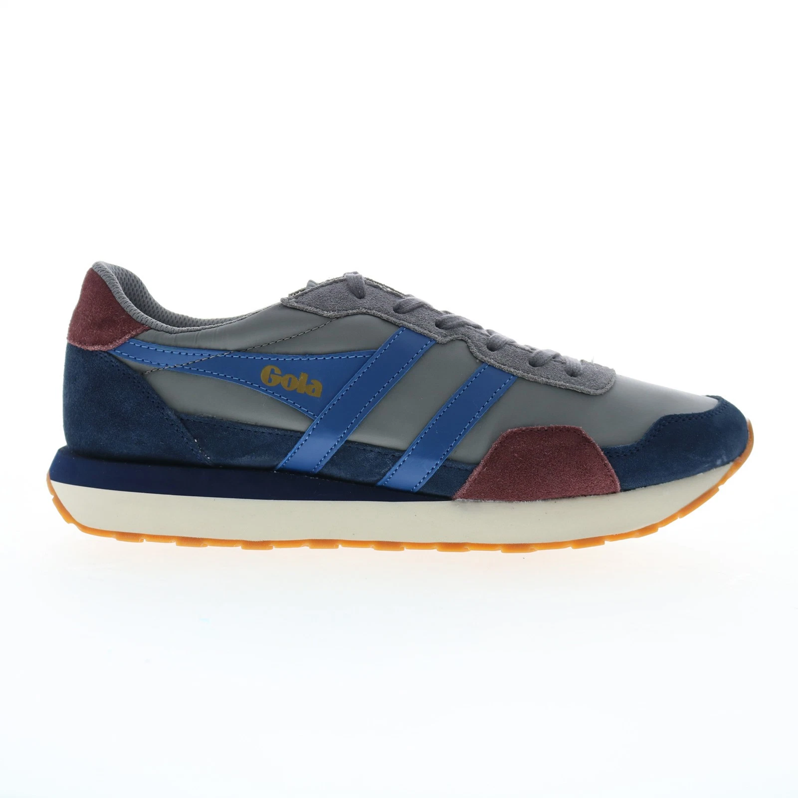 Gola Indiana CMB526 Mens Blue Suede Lace Up Lifestyle Sneakers Shoes ...
