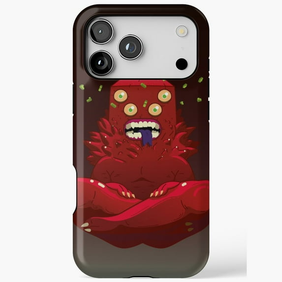 Golb Adventure Time Chaos Deity Red Monster Design Art iPhone Case 17 ...