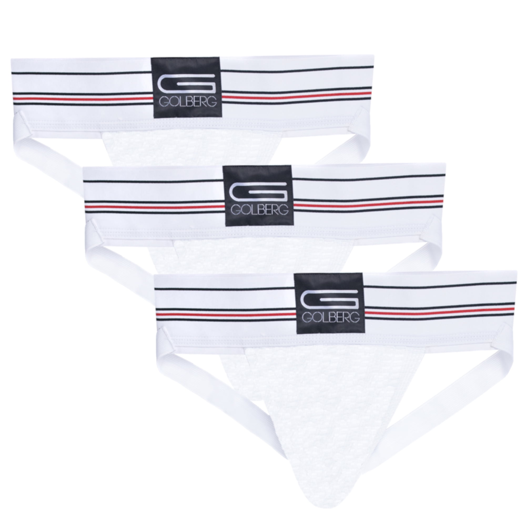 Golberg Premium Men's Athletic Supporters - 3 Pack Jock Strap Underwear ...
