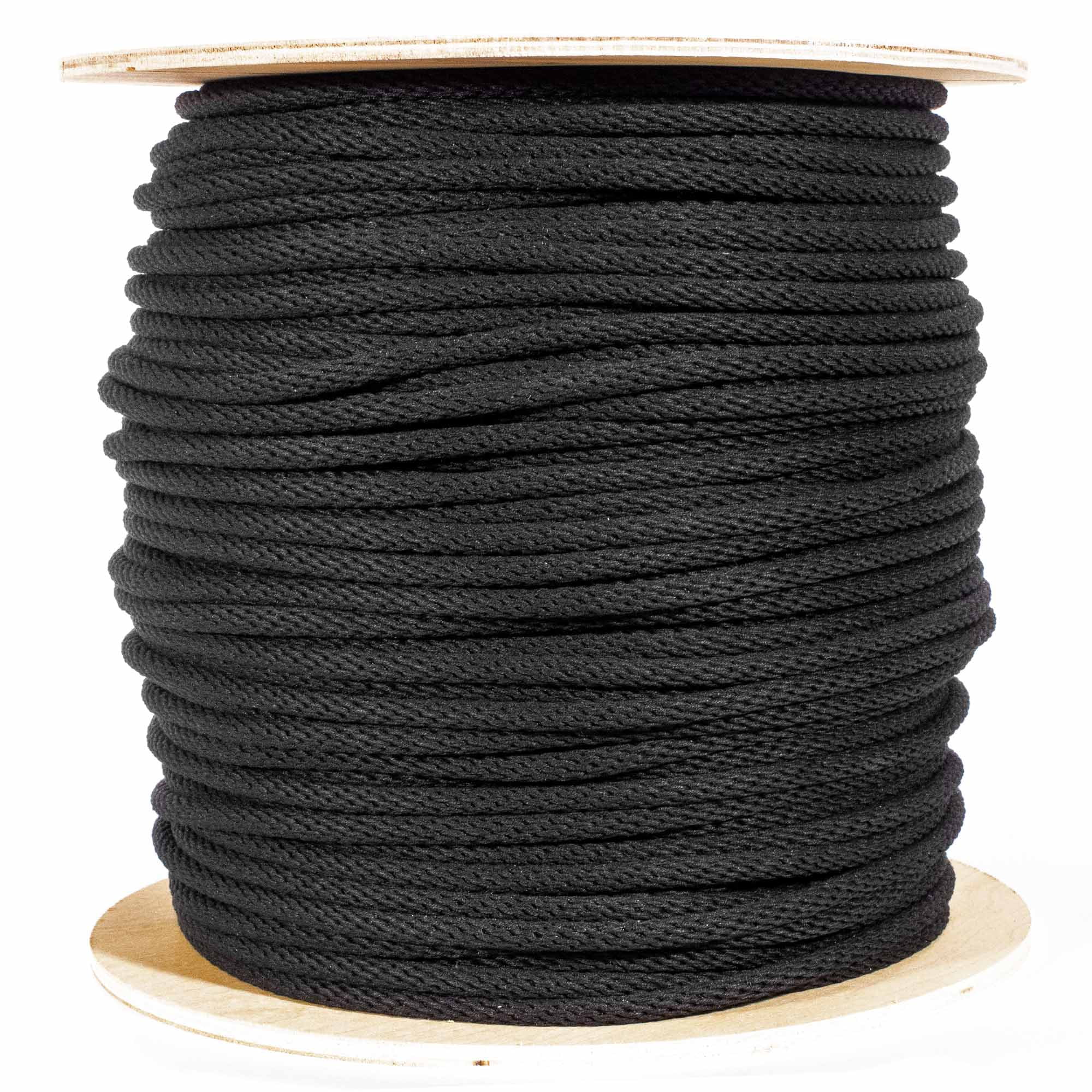 Golberg Unglazed Theater Cord in Black - Polyester & Cotton Utility ...
