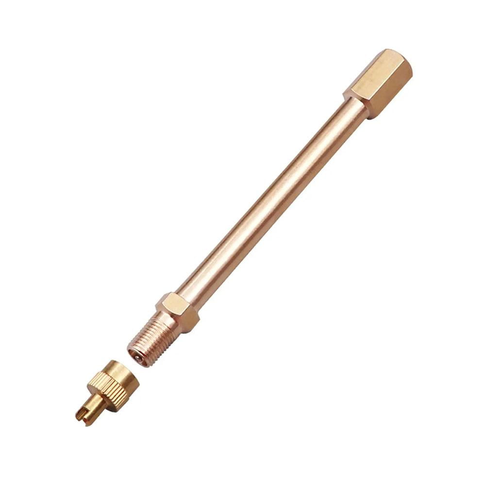 Gold 100mm(A)$Car tire inflation brass extension rod metal pumping ...