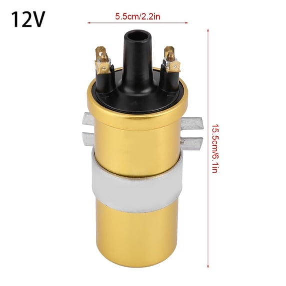 Gold 12 Volt Sports High Power Ignition Coil For Classic For DBL105 For ...