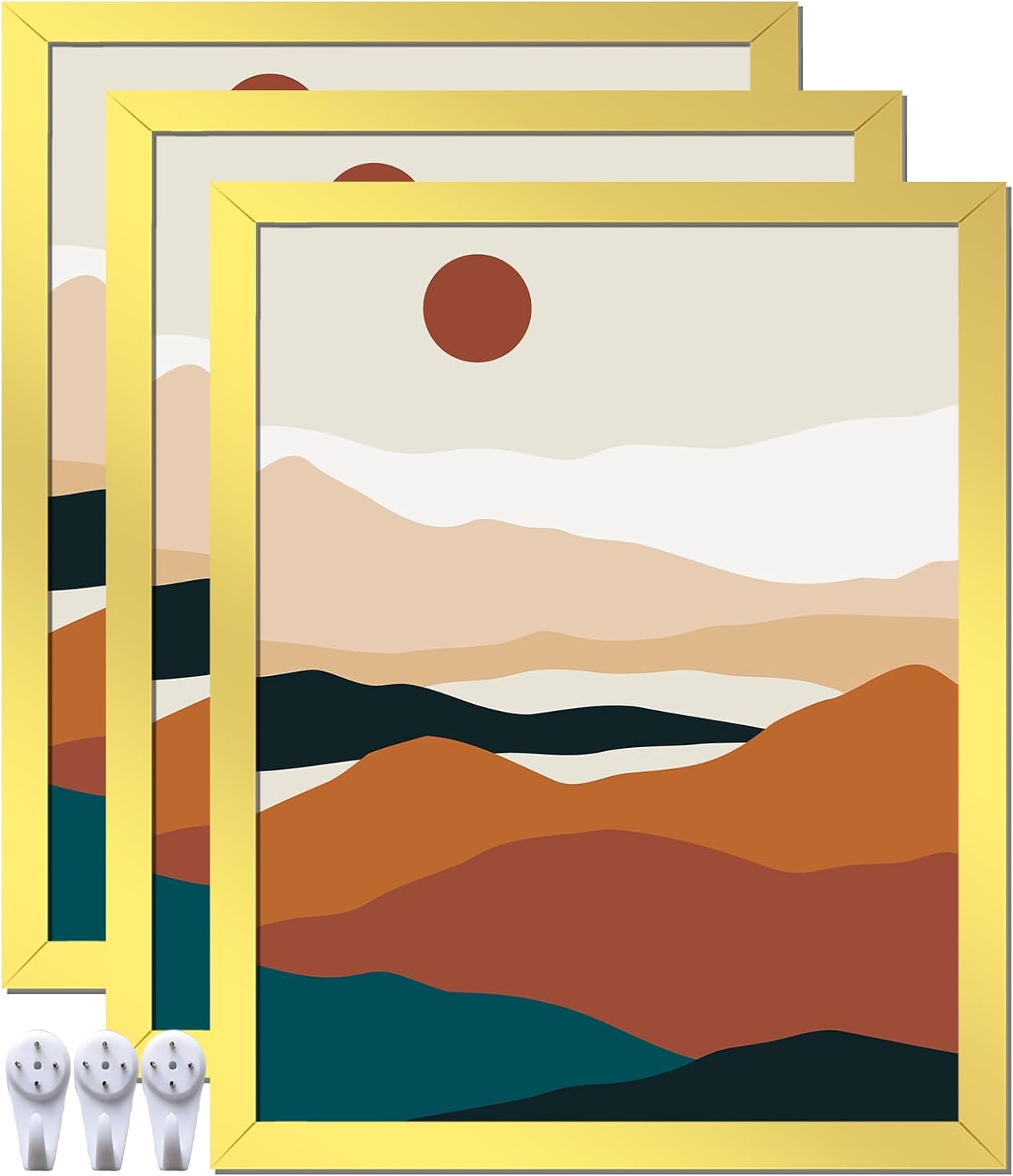 Gold 12x15 Picture Frame Set of 3, High Transparent Frame for 12 By 15 ...