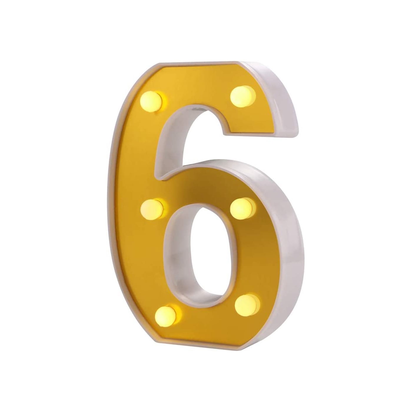 Gold 16CM LED letters Lights Name Wedding Party Birthday Valentine's ...