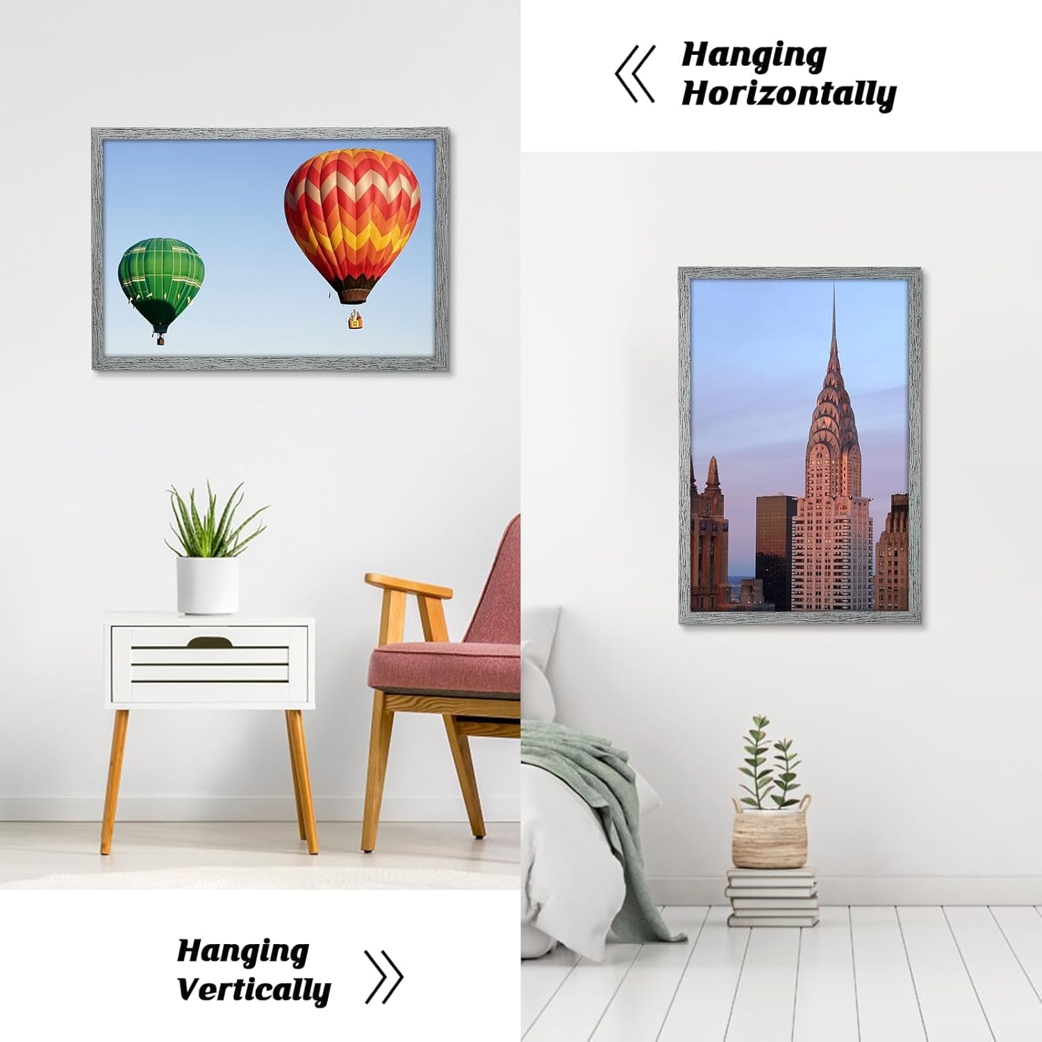 Gold 16x24 Frame Set of 3 - Vintage 16 x 24 Poster Frame with ...