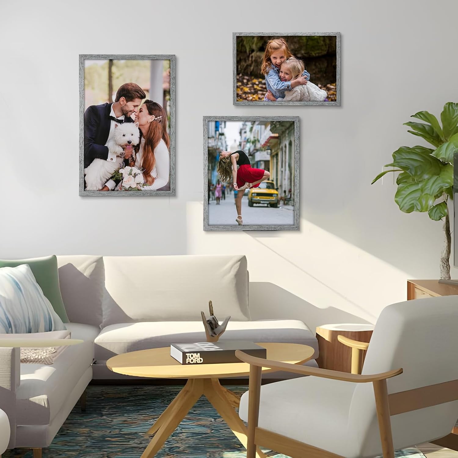 Gold 16x24 Frame Set of 3 - Vintage 16 x 24 Poster Frame with ...