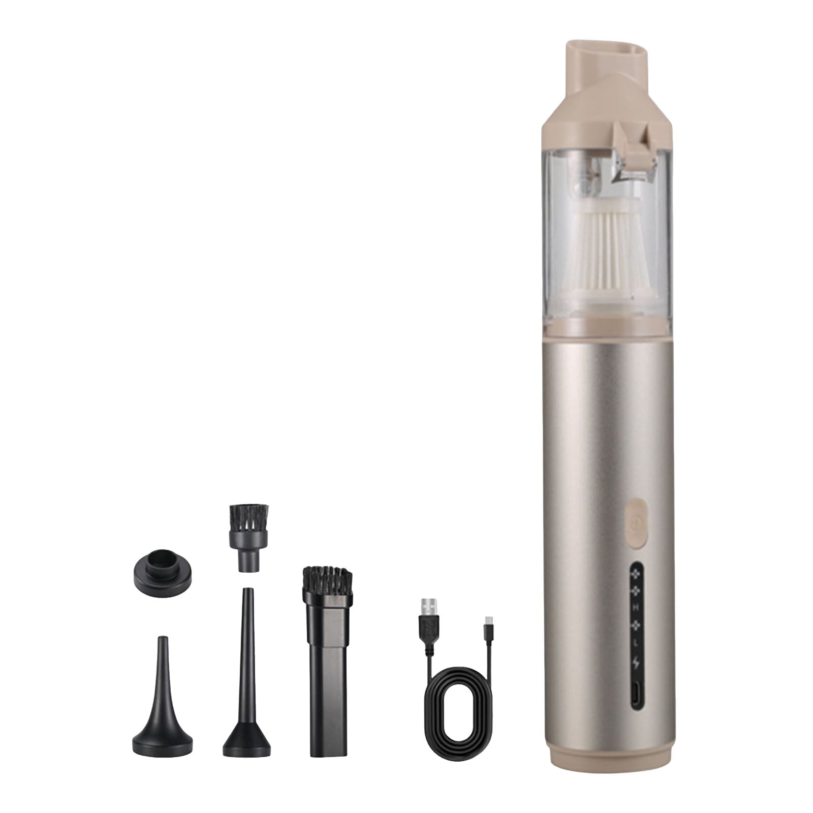 Gold 2000mAh Cordless Car Vacuum, 19000Pa Powerful Suction, 3-Speed ...