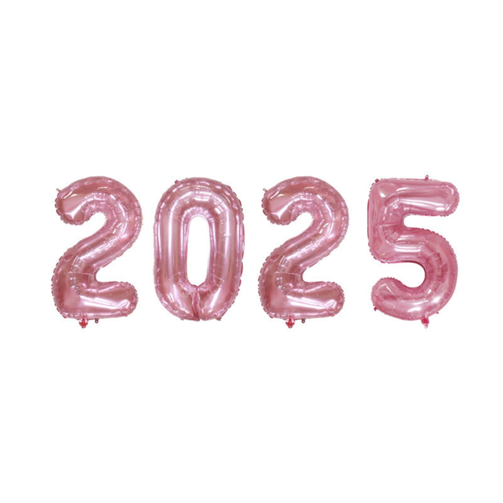 Gold 2025 Number Balloons Set 40 Inch Large Foil Helium Balloons for ...