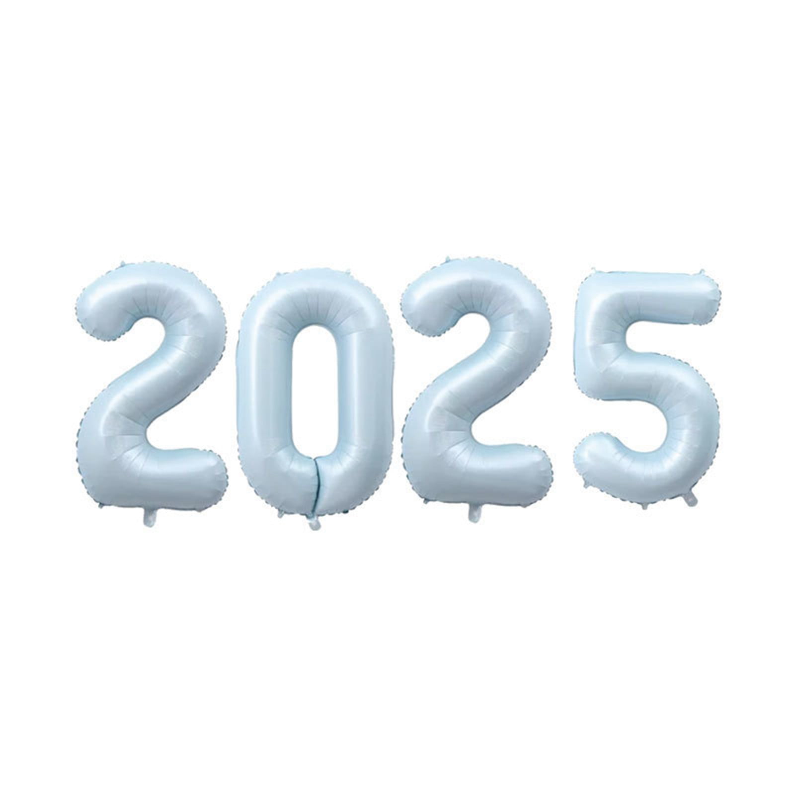 Gold 2025 Number Balloons Set 40 Inch Large Foil Helium Balloons for ...