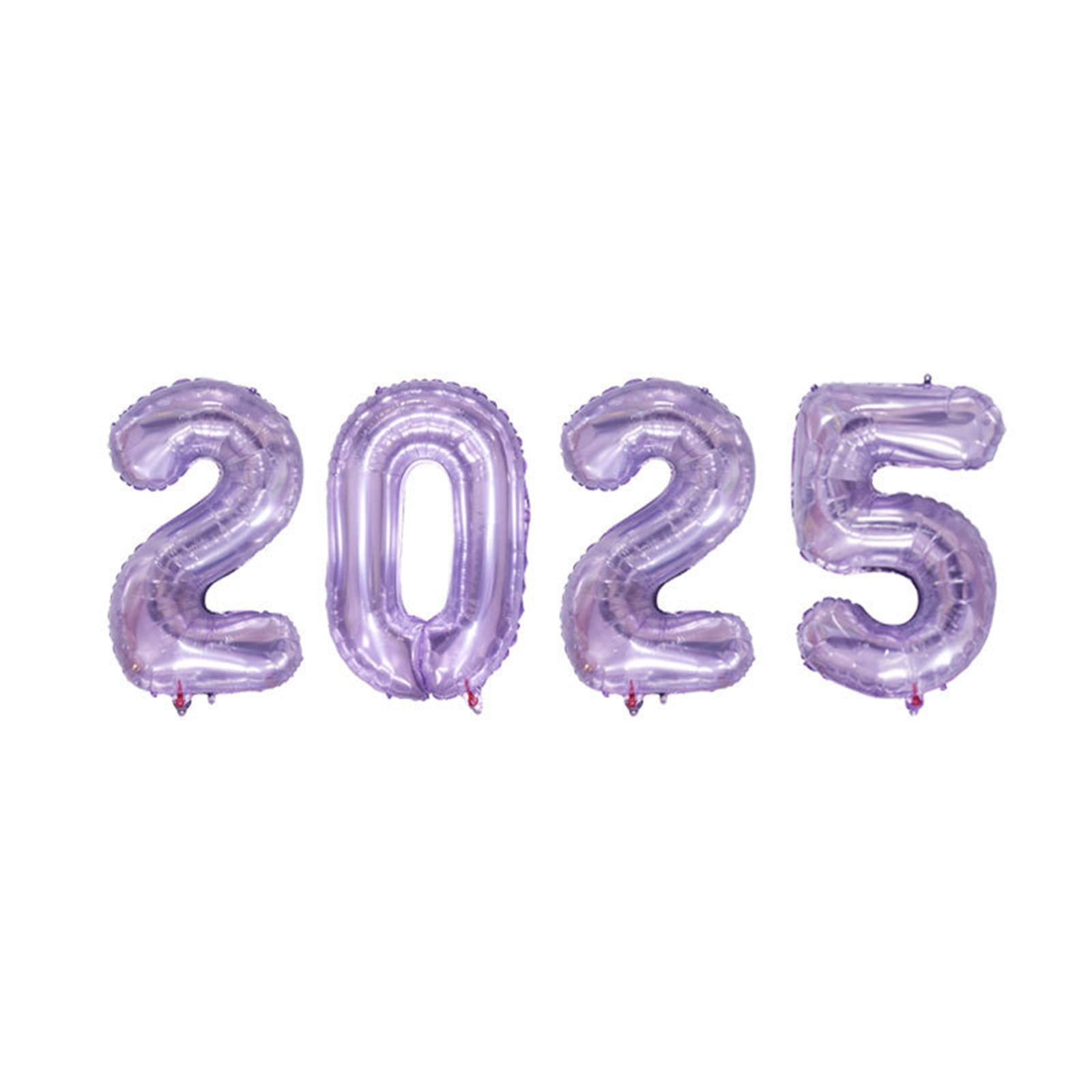 Gold 2025 Number Balloons Set 40 Inch Large Foil Helium Balloons for ...