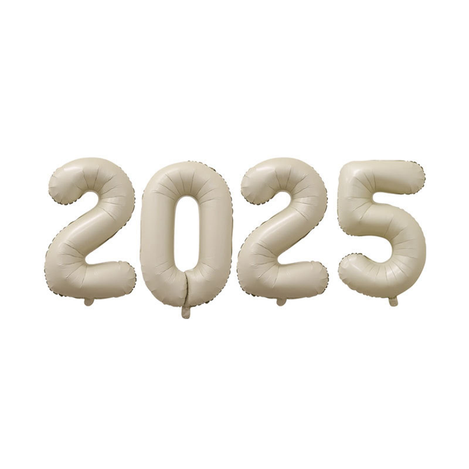 Gold 2025 Number Balloons Set 40 Inch Large Foil Helium Balloons for ...