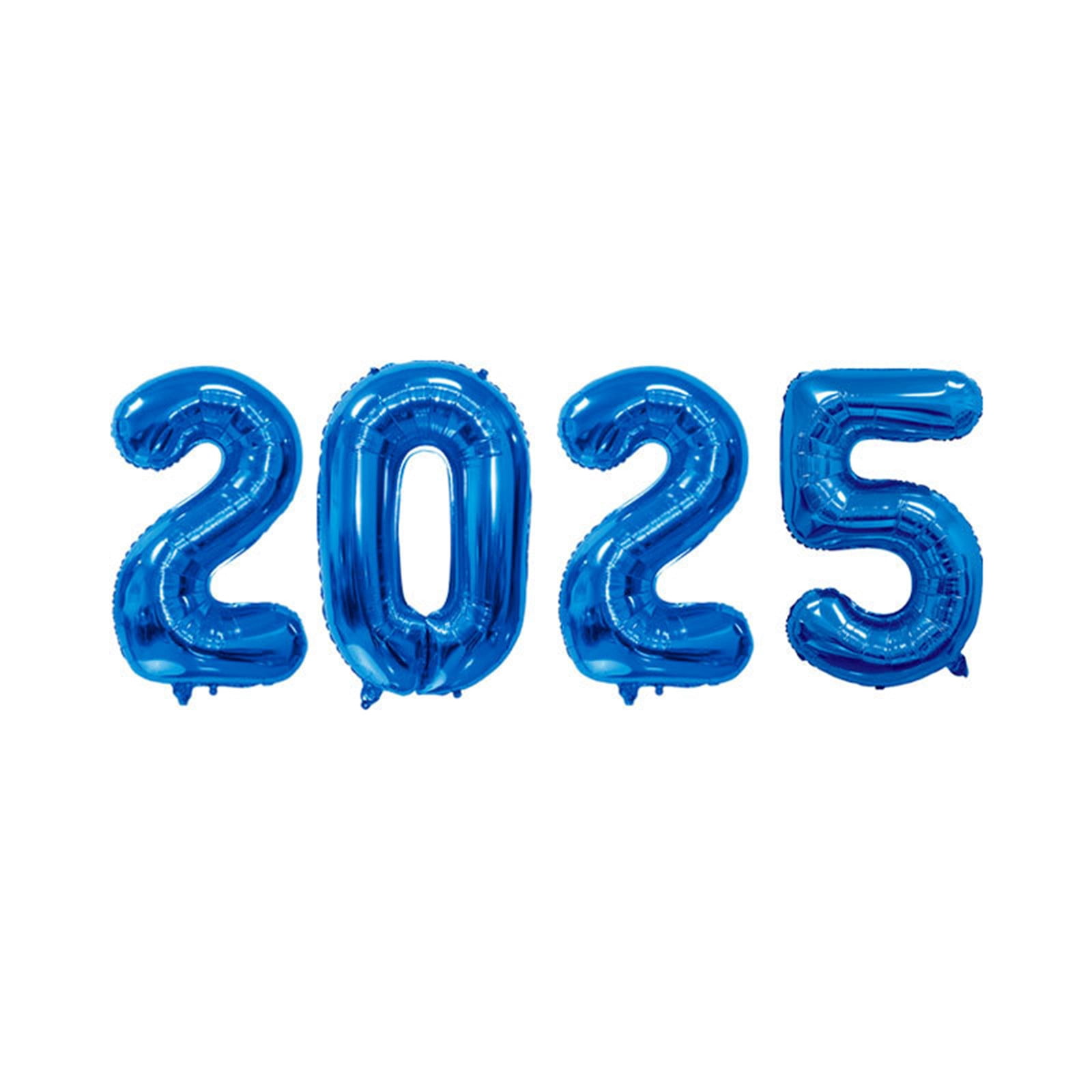 Gold 2025 Number Balloons Set 40 Inch Large Foil Mylar Balloons for New ...
