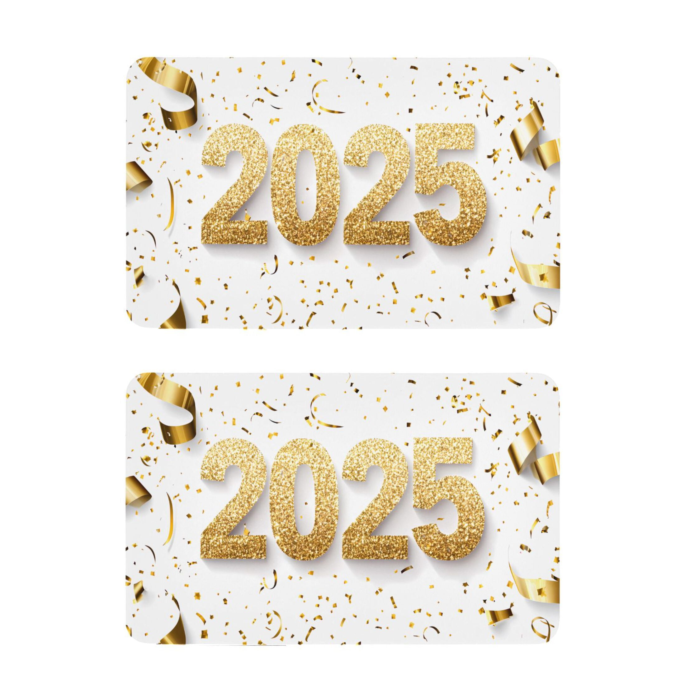 Gold 2025 and Ribbons Strong Fridge Magnets Refrigerator Magnets ...