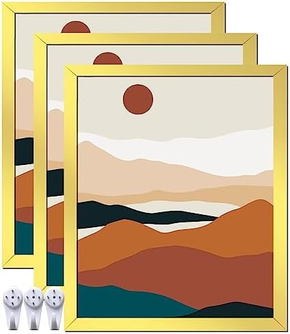 Gold 20x24 Picture Frame Set of 3, High Transparent Frame for 20 By 24 ...