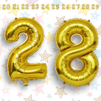 Gold Number 94 Mylar Foil Balloon 32" - Helium or Air Inflatable ...