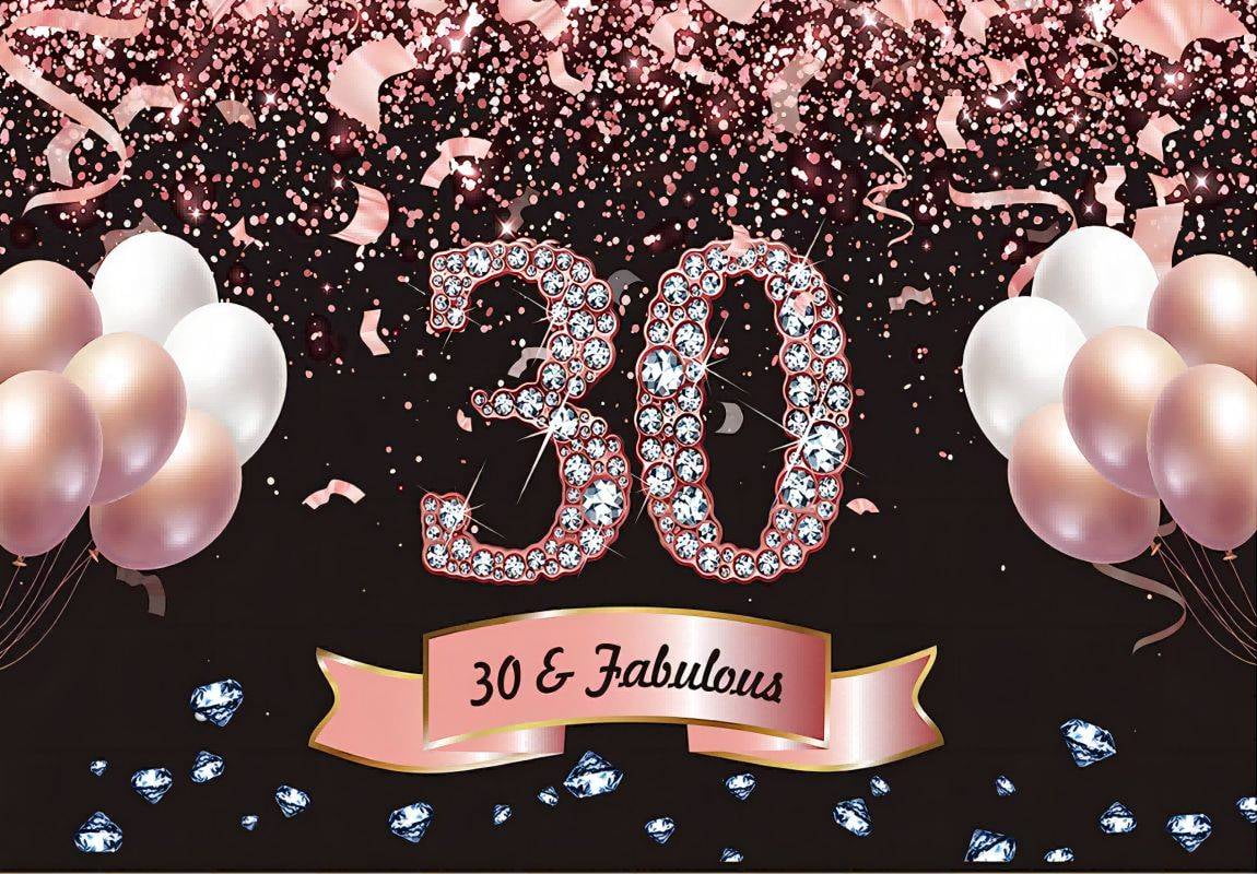 Gold 30th Birthday Photography Background Gold Flash Background Party ...