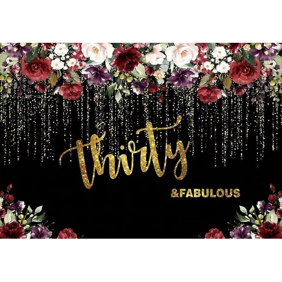 Gold 30th Birthday Photography Background Gold Flash Background Party ...