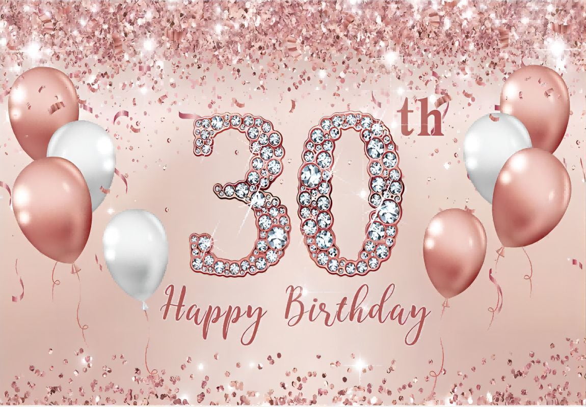 Gold 30th Birthday Photography Background Gold Flash Background Party ...