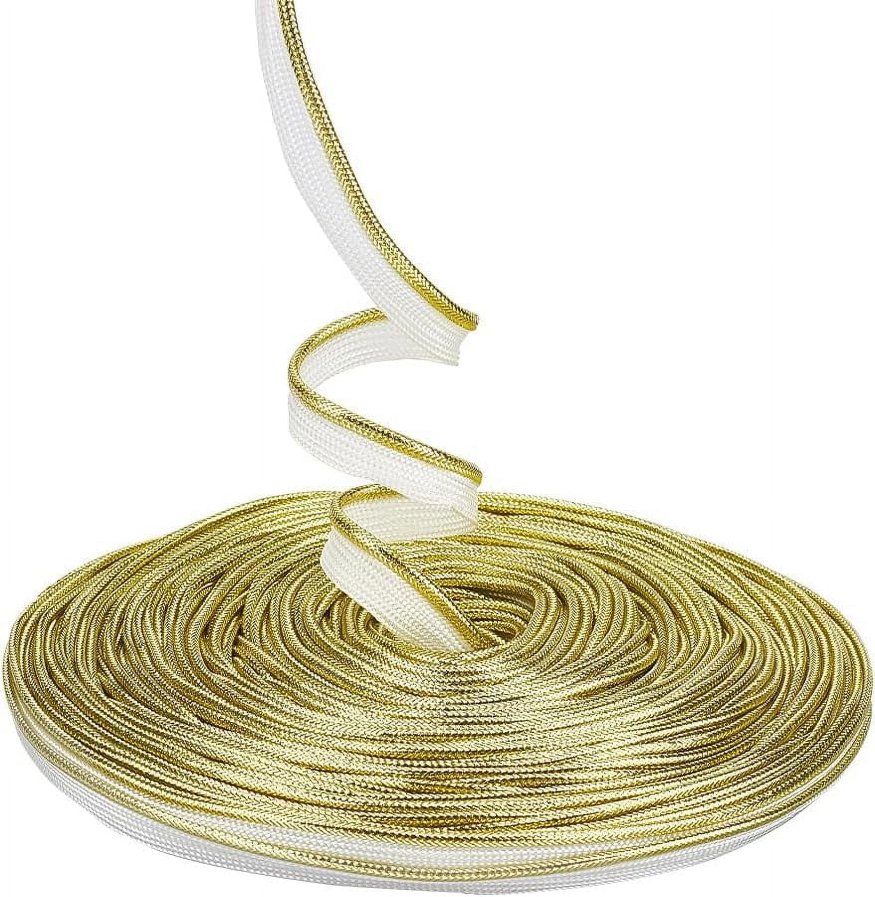 Gold 38.3 Yards 1/2 inch Gold Piping Bias Tape with Welting Cord Cord ...